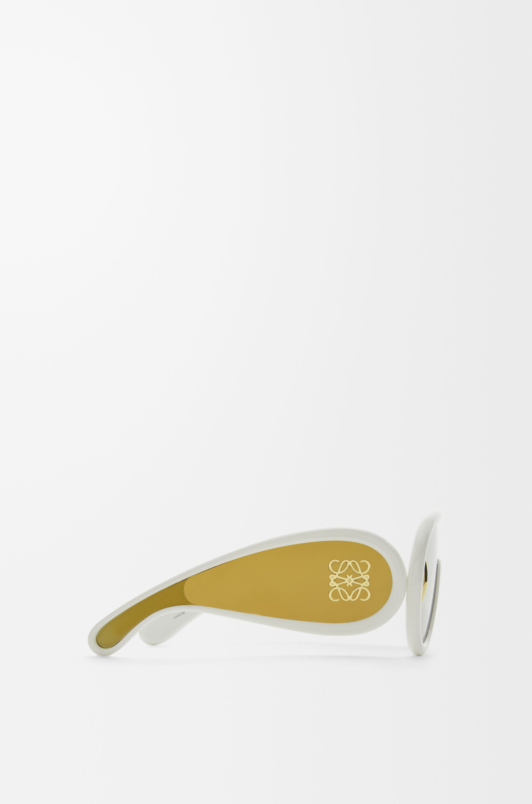 Wave mask sunglasses Ivory - LOEWE