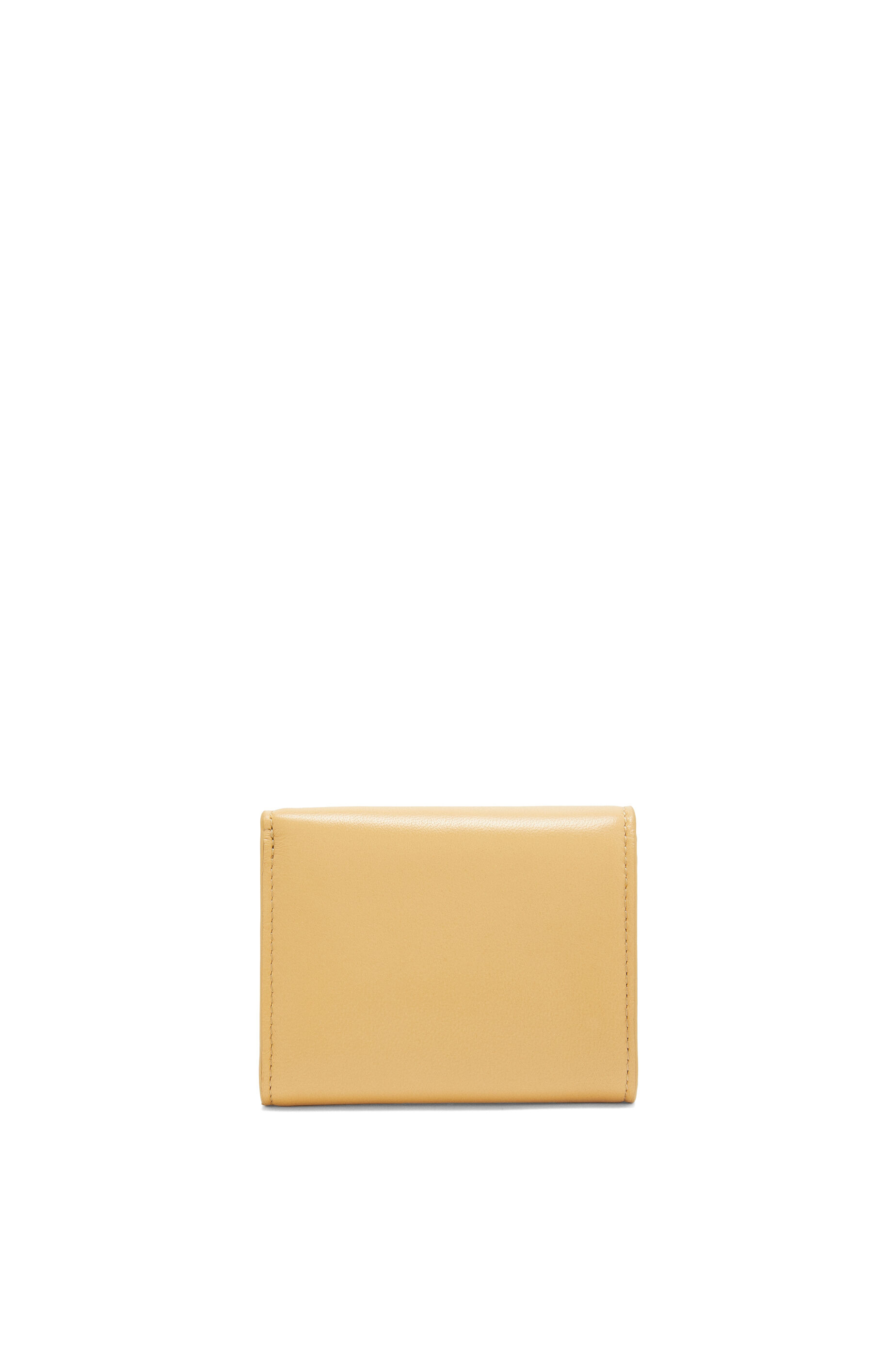 Puffer Anagram trifold wallet in shiny nappa calfskin Dark Butter - LOEWE