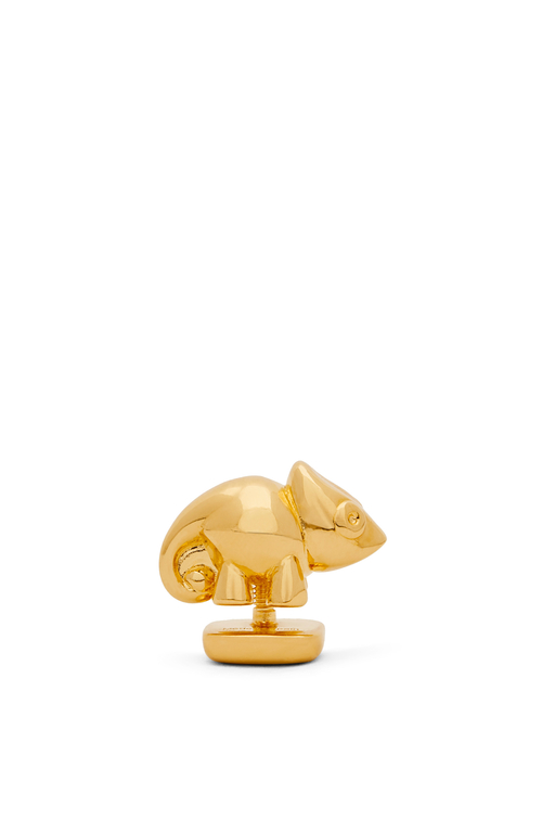 Chameleon pin in brass Gold - LOEWE