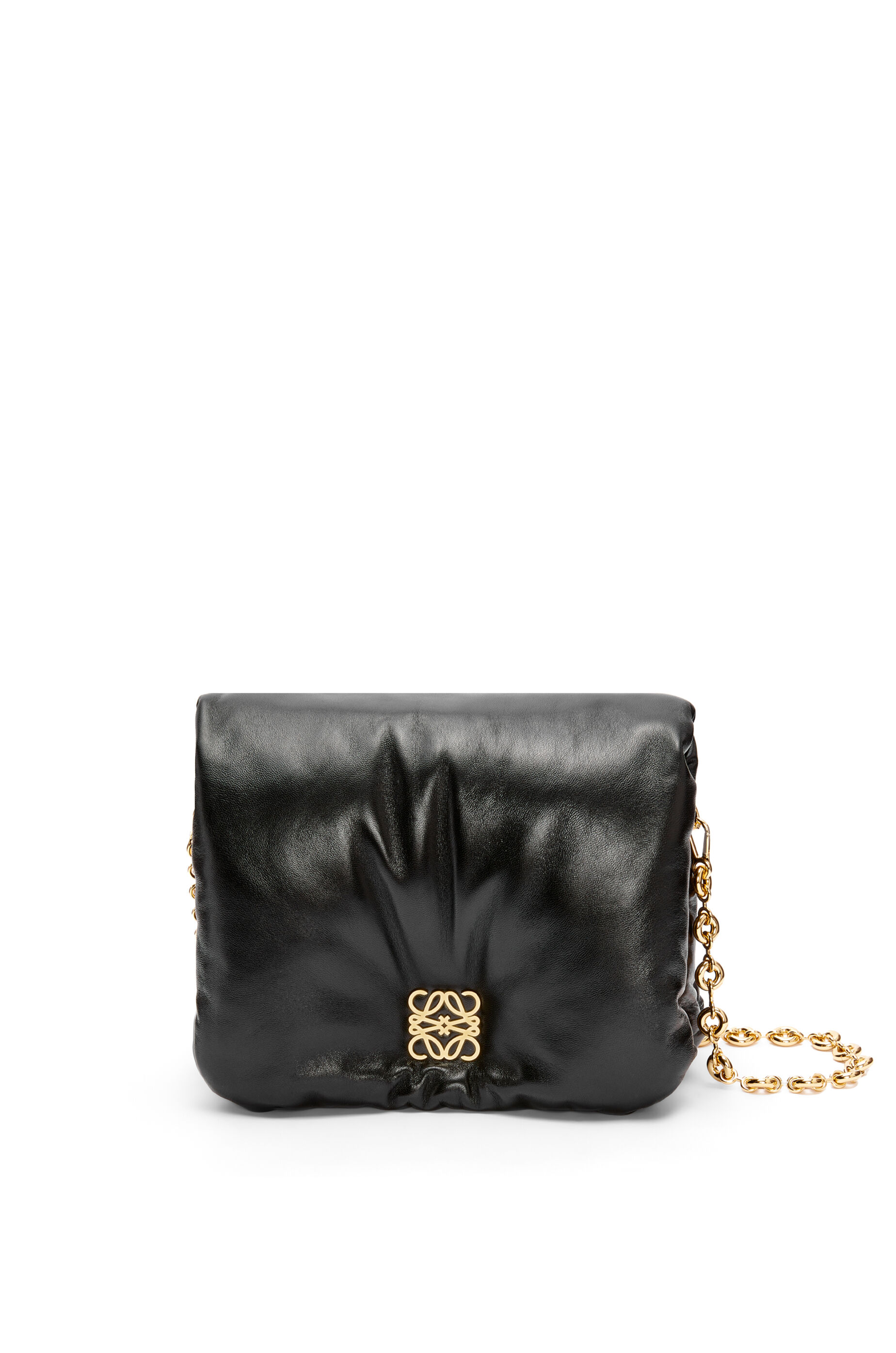 Puffer Goya bag in shiny nappa lambskin Black - LOEWE