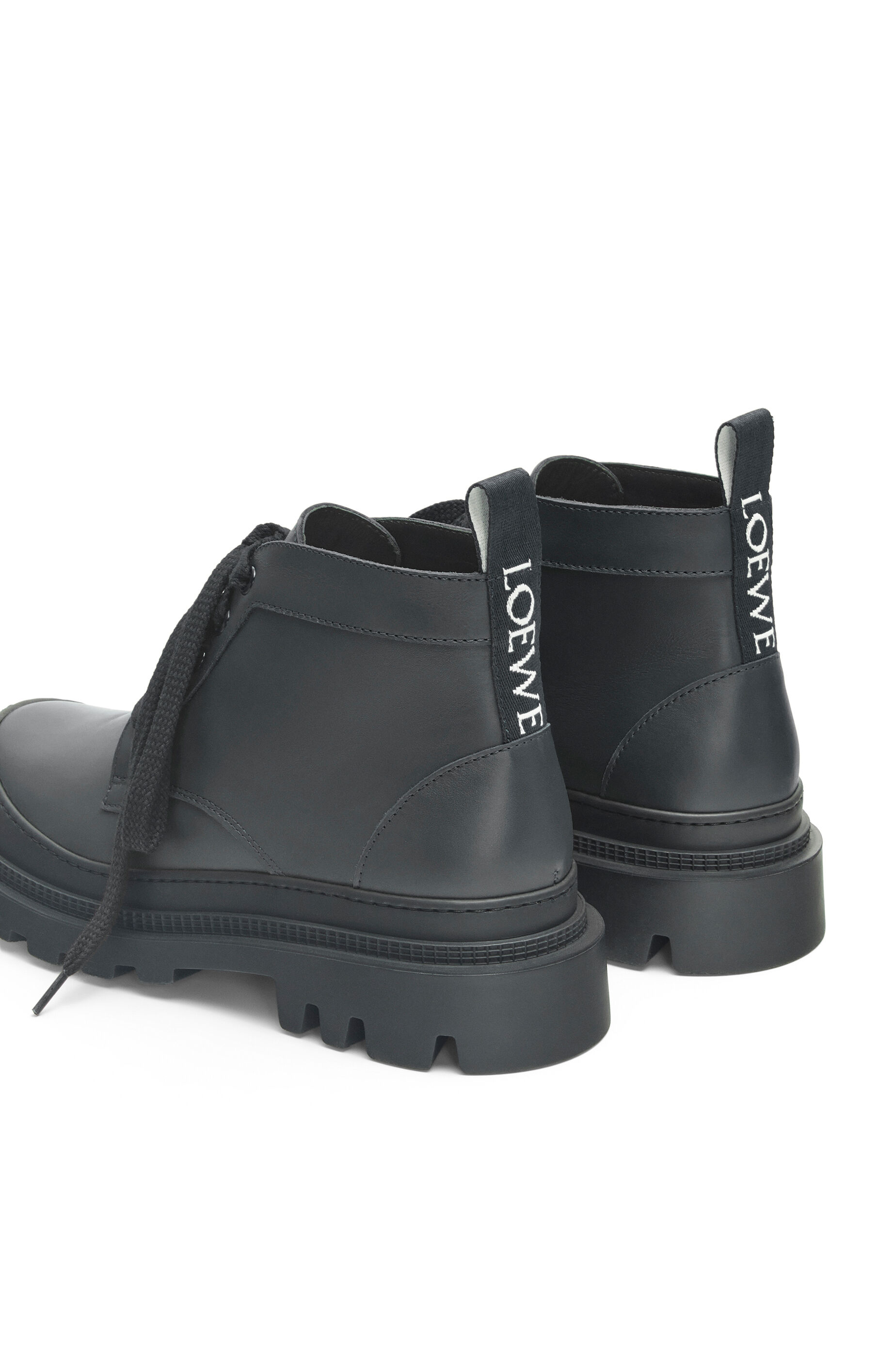 Mid combat boot in calfskin Black - LOEWE