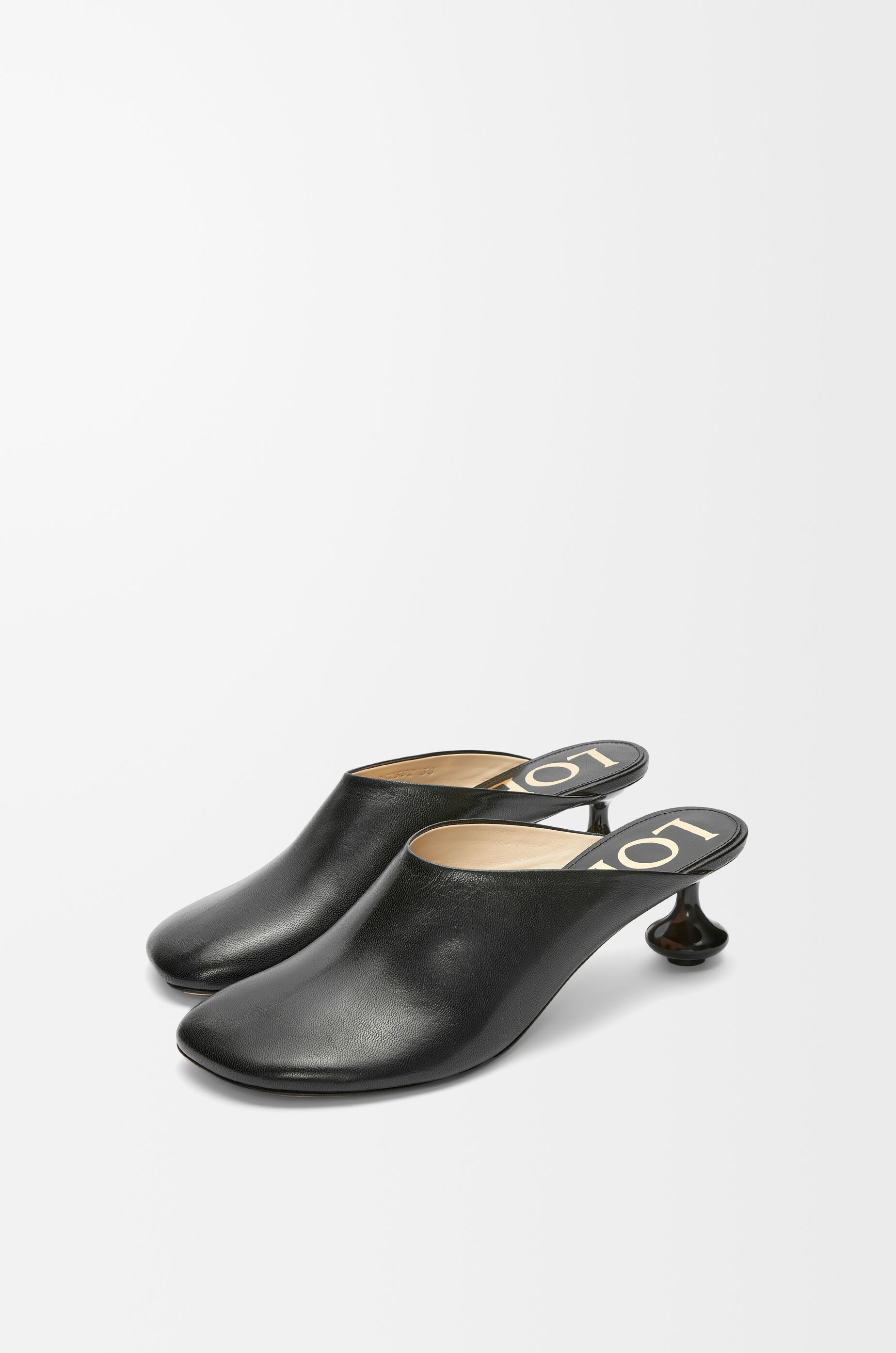 Mule Toy en piel de cabra Negro - LOEWE