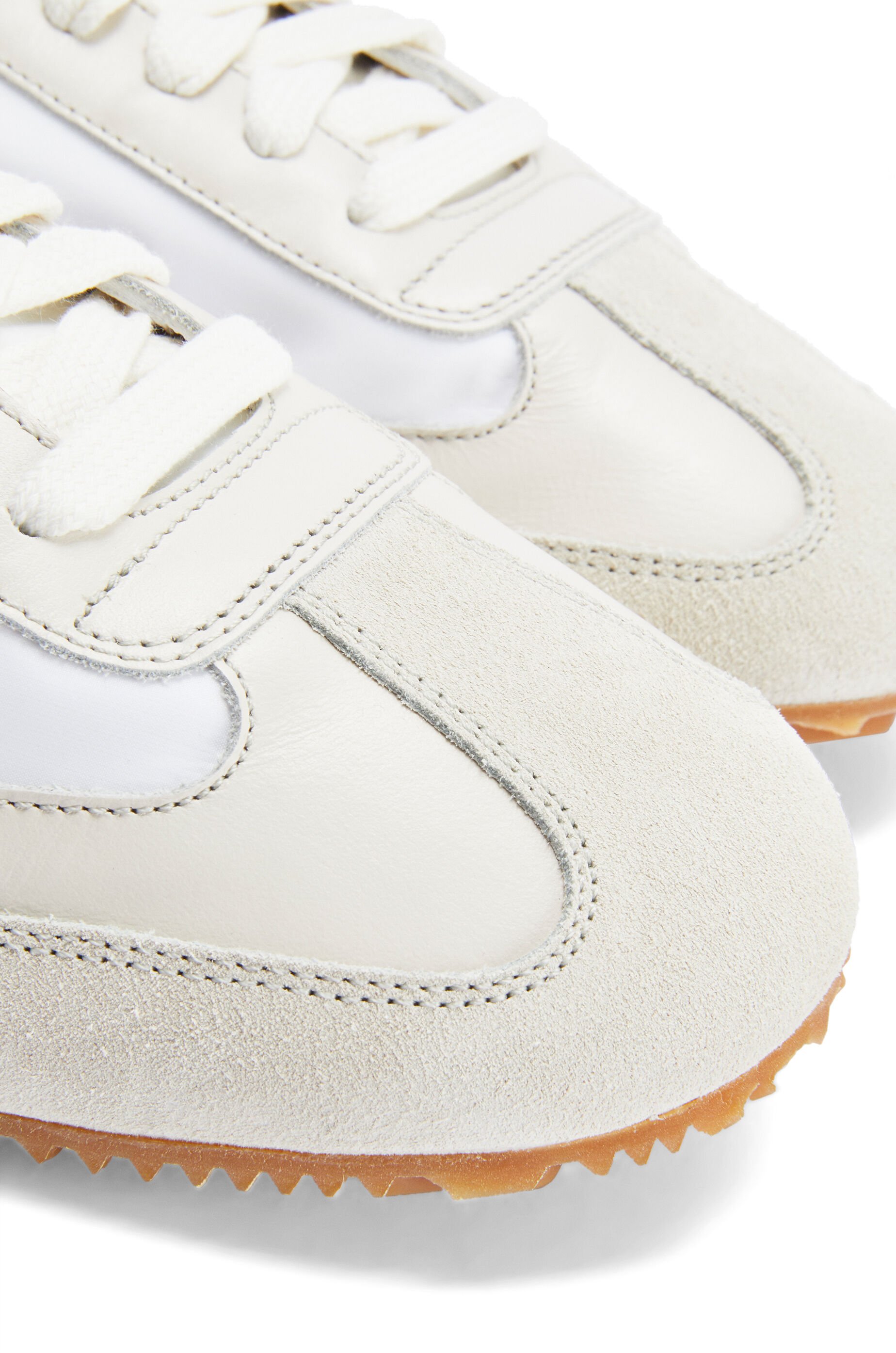 Ballet runner in nylon and calfskin White/Off-white - LOEWE