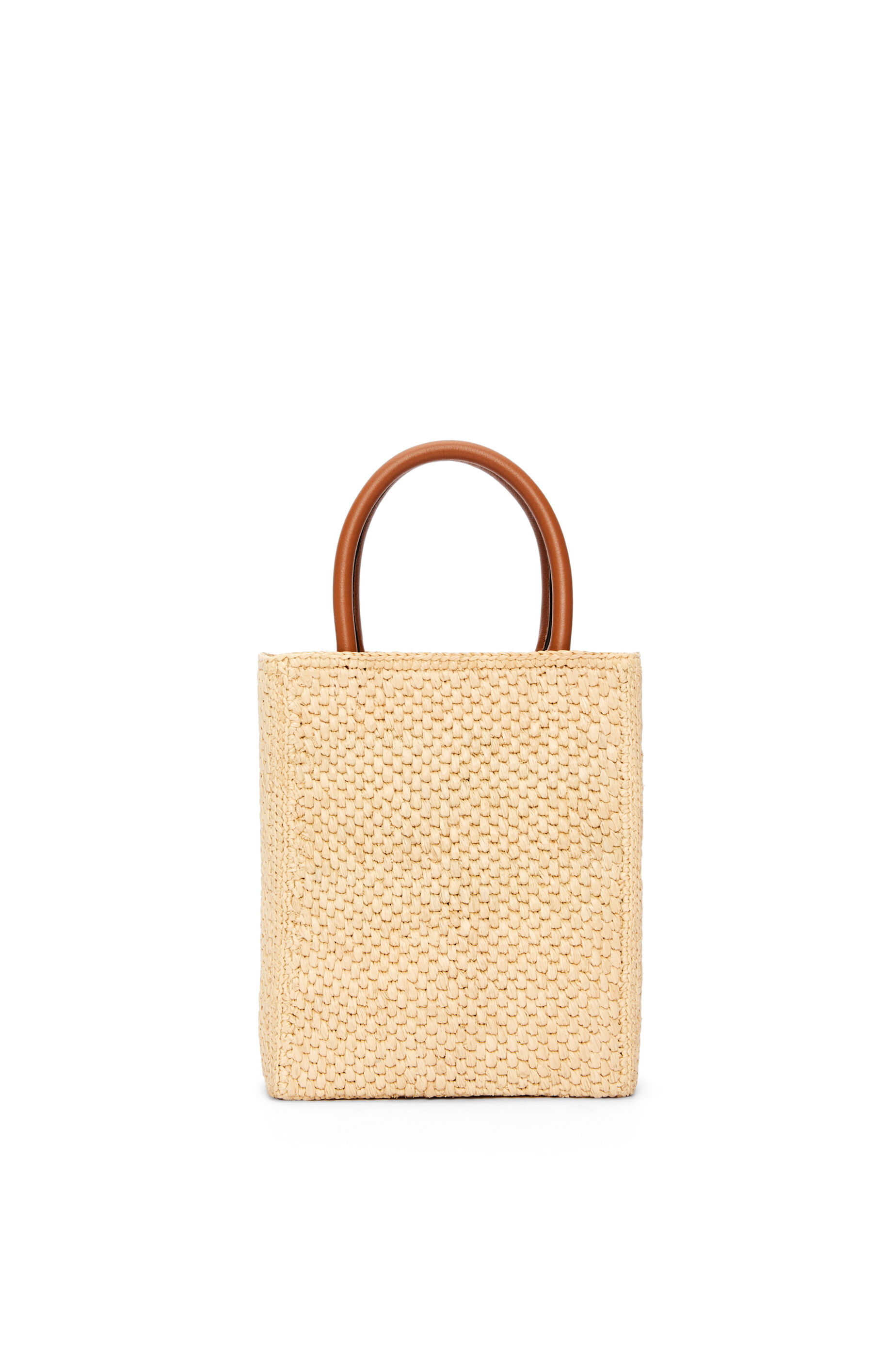 Bolso Standard Tote A5 en rafia Natural/Negro - LOEWE