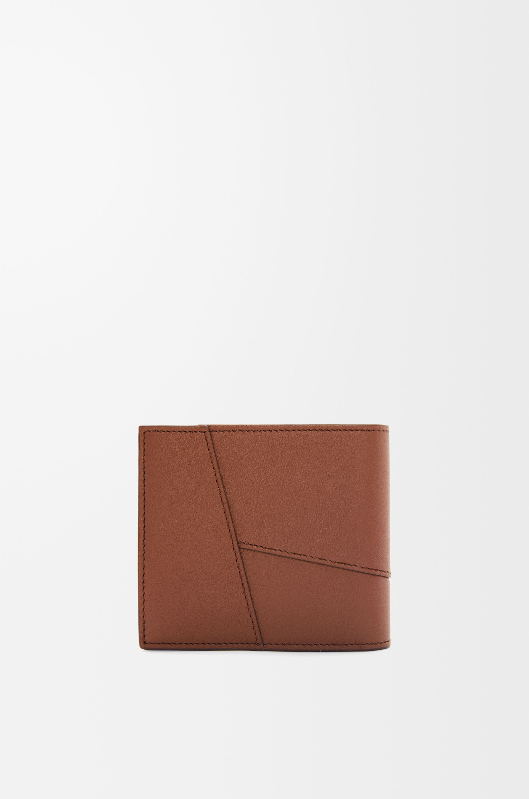 Puzzle bifold wallet in classic calfskin Brownie - LOEWE