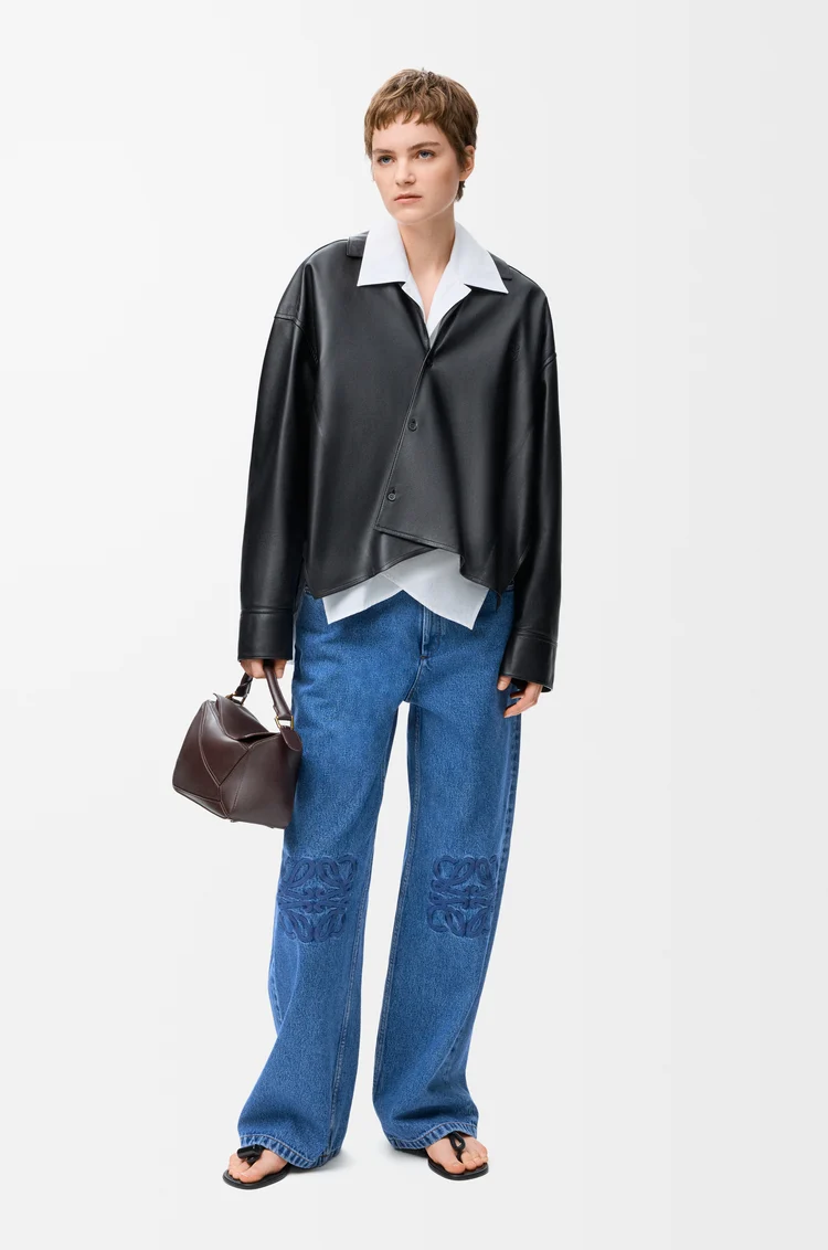 Anagram baggy jeans in denim Blue - LOEWE
