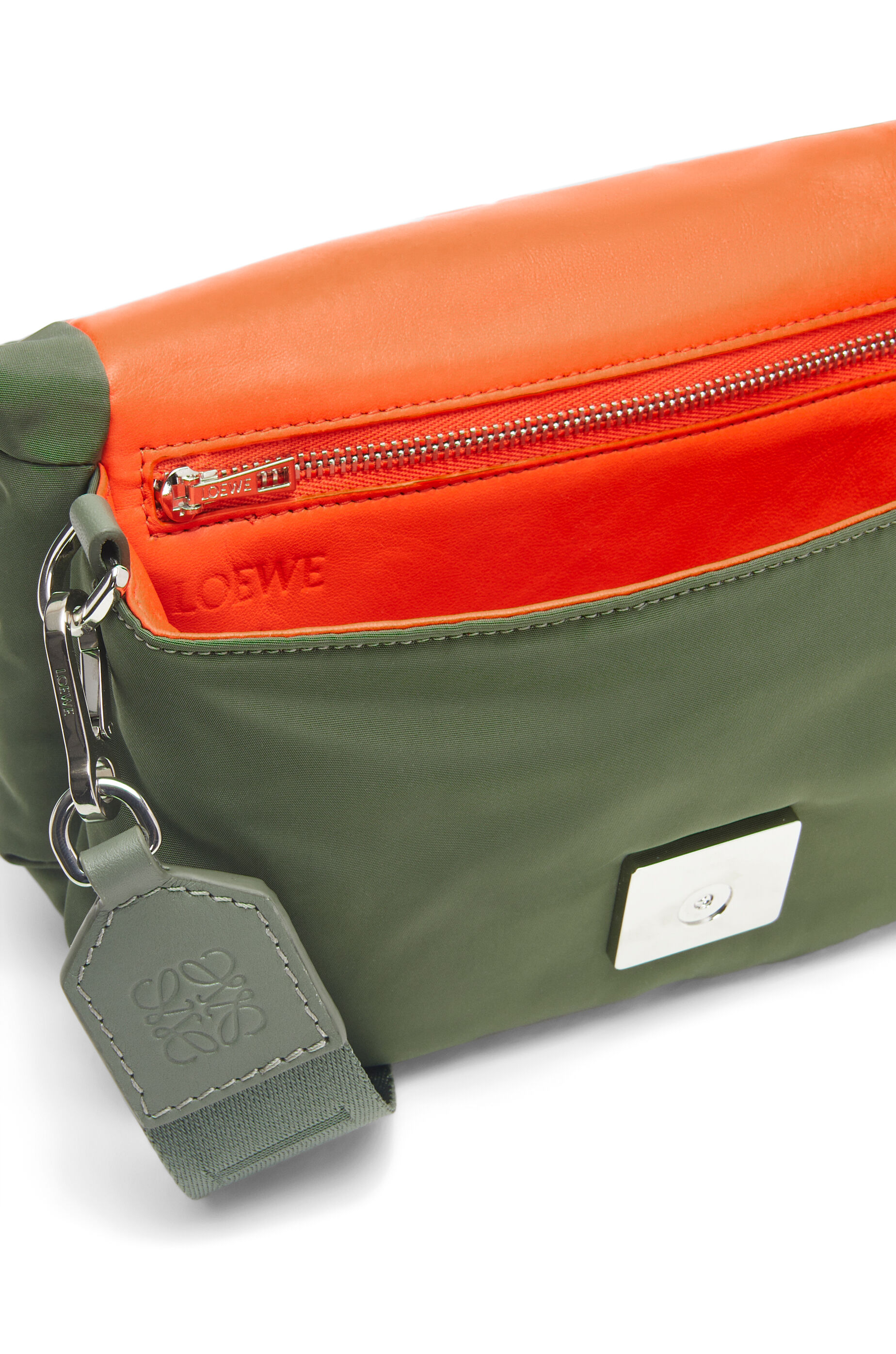 Mini Puffer Goya bag in nylon Vintage Khaki - LOEWE