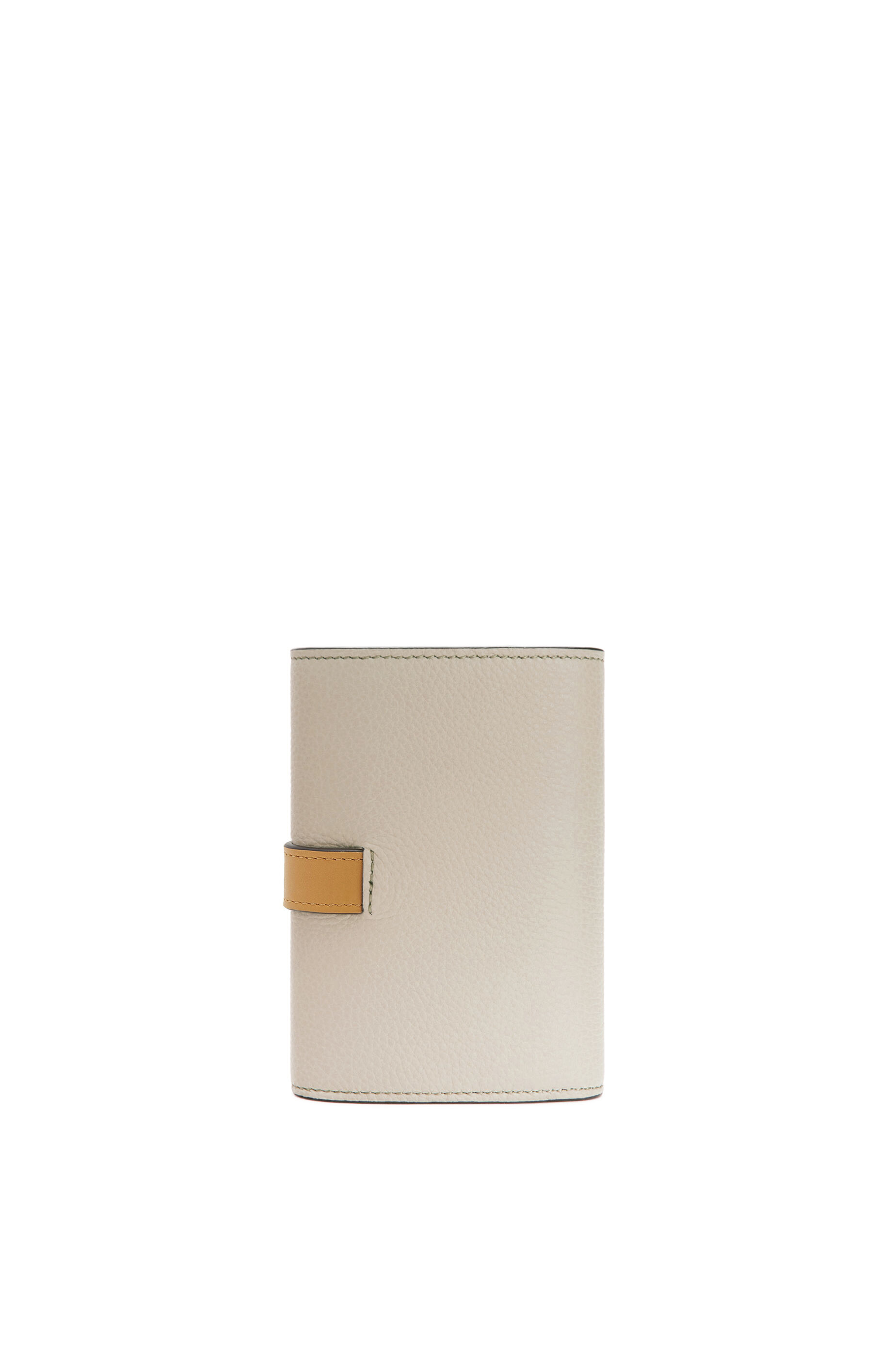 Small vertical wallet in soft grained calfskin Light Oat/Honey - LOEWE