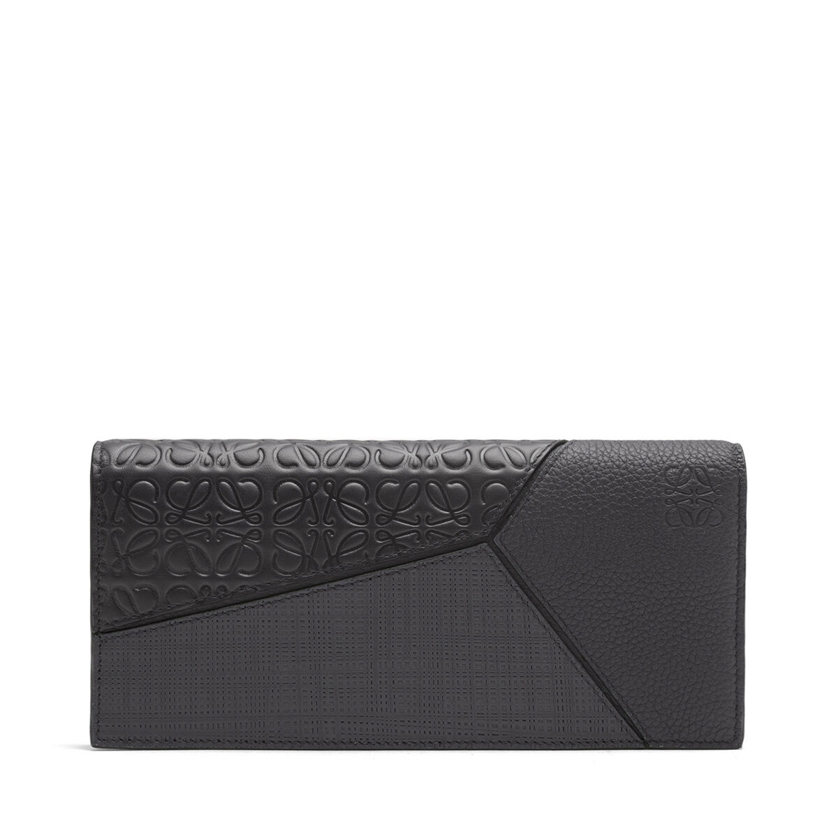 Puzzle Long Horizontal Wallet Black - LOEWE