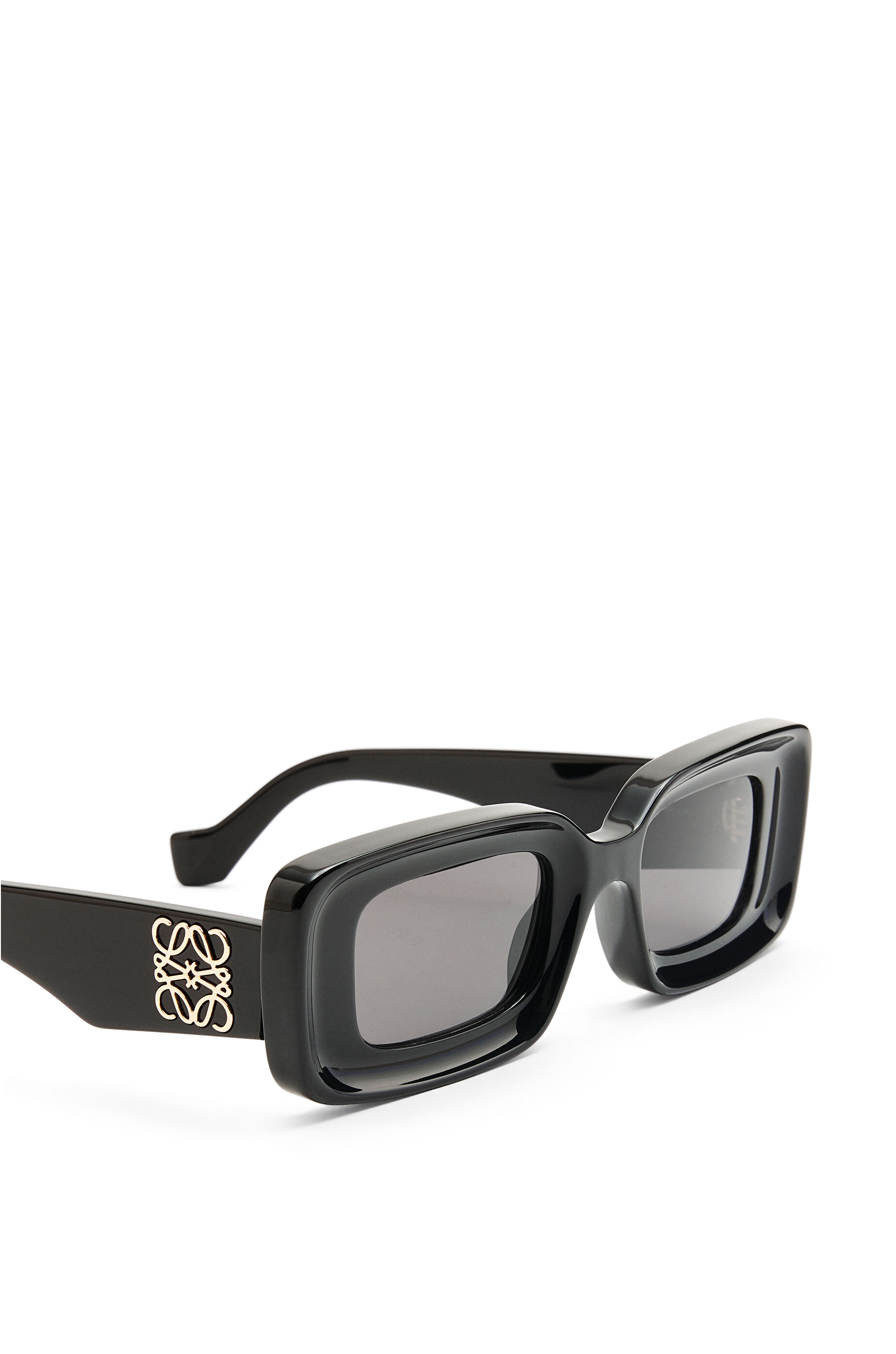Rectangular sunglasses in acetate Black - LOEWE