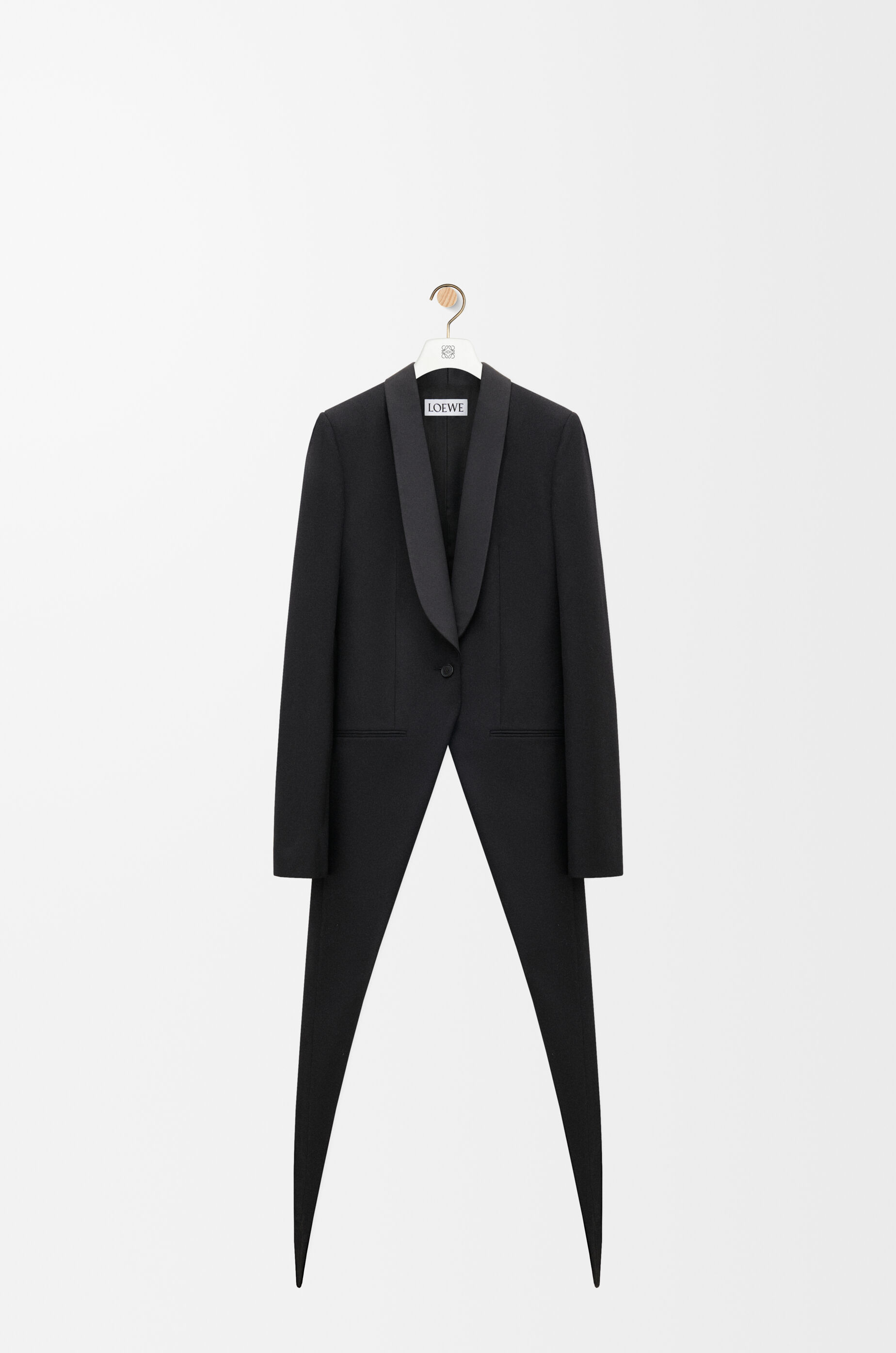 Tail jacket in wool Black - LOEWE