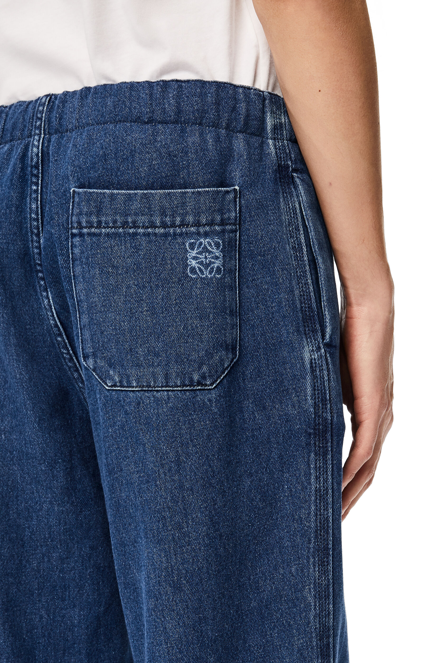 Drawstring jeans in denim Blue - LOEWE