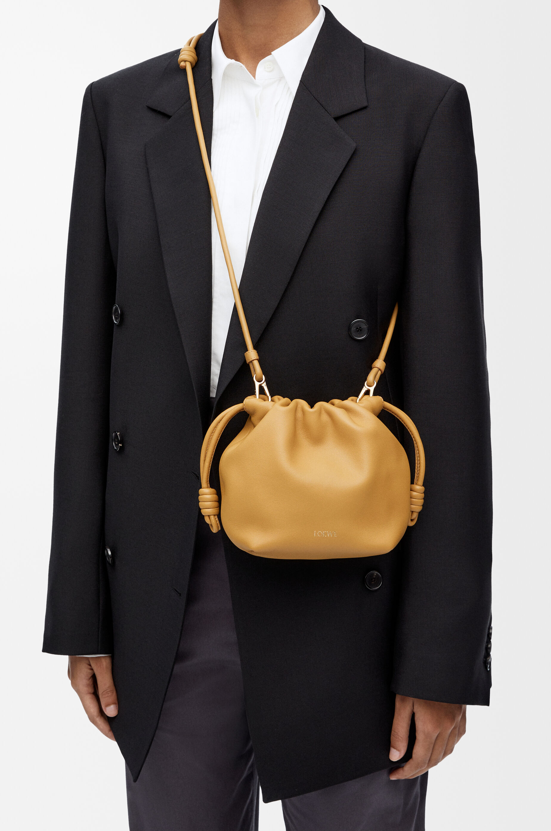 Mini Flamenco Purse bag in mellow nappa lambskin Sahara - LOEWE