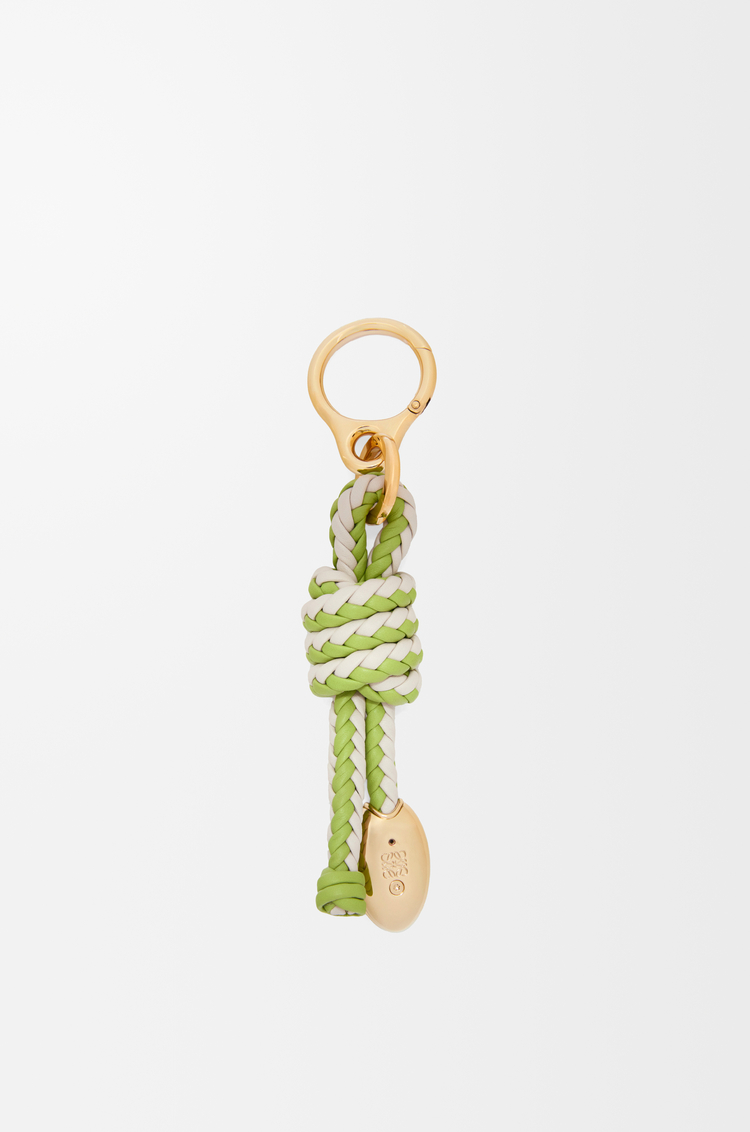 Snake Knot charm in classic calfskin Green - LOEWE