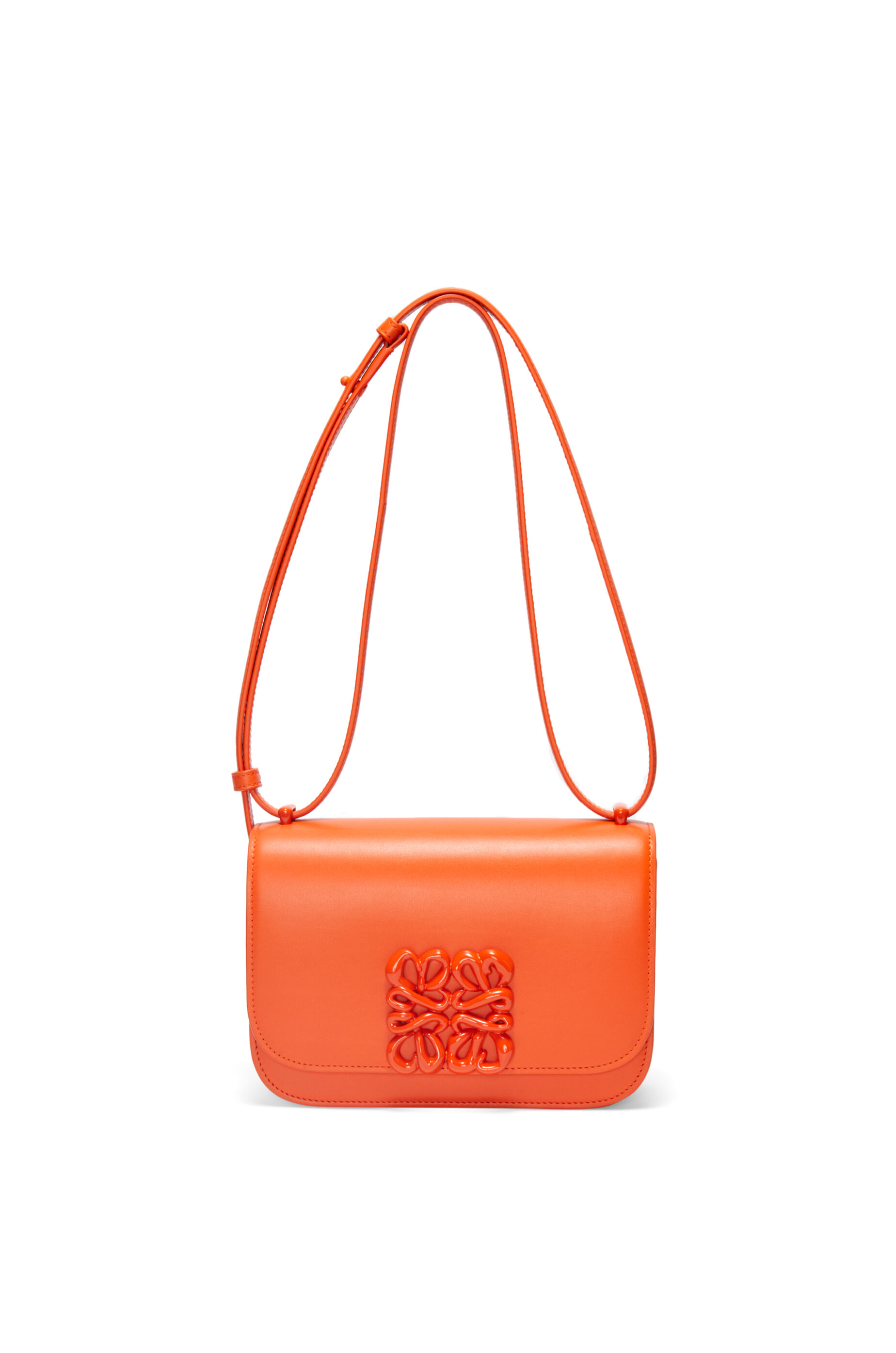Small Goya bag in silk calfskin Orange - LOEWE