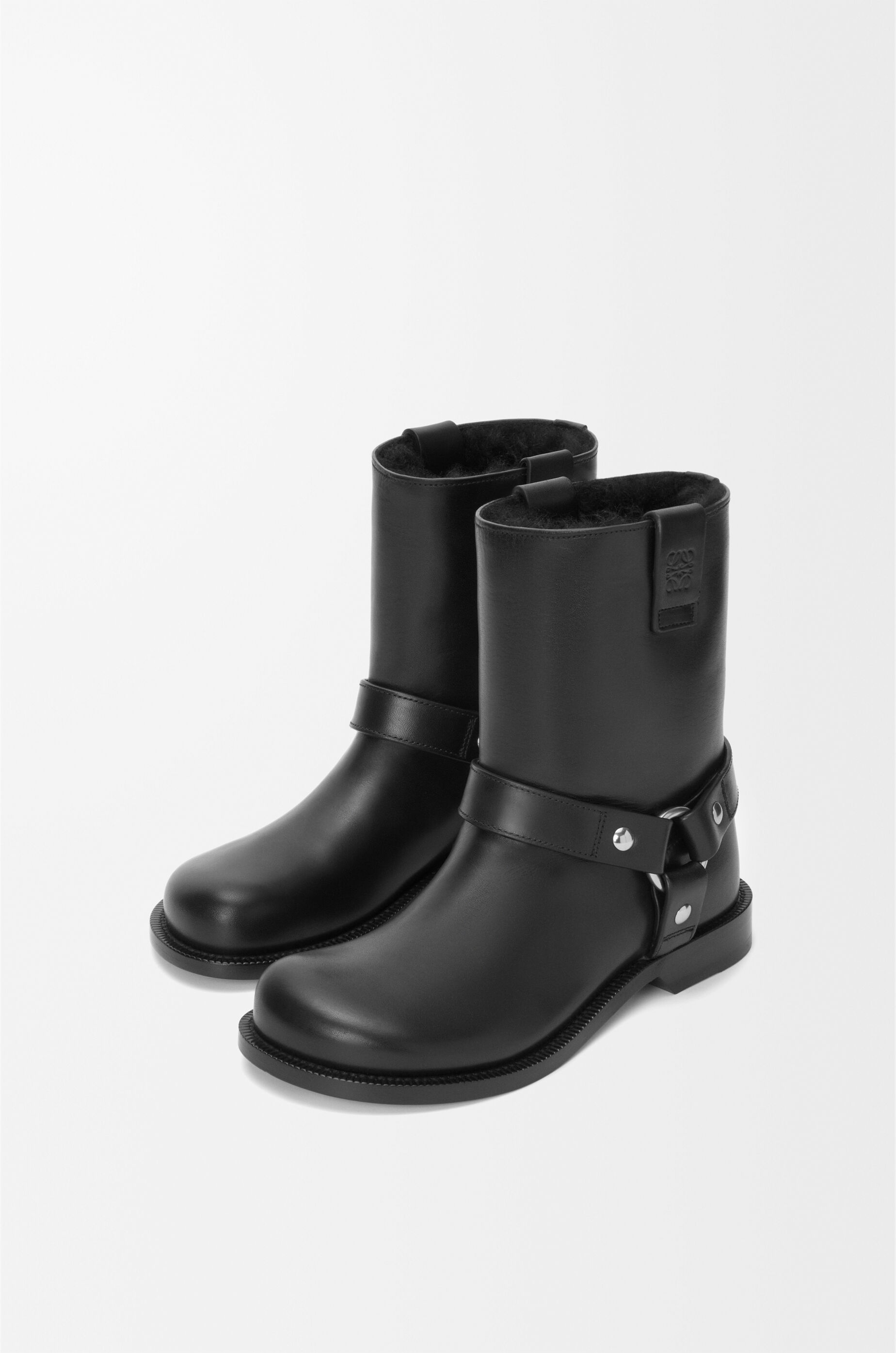 Campo Biker boot in calfskin Black - LOEWE