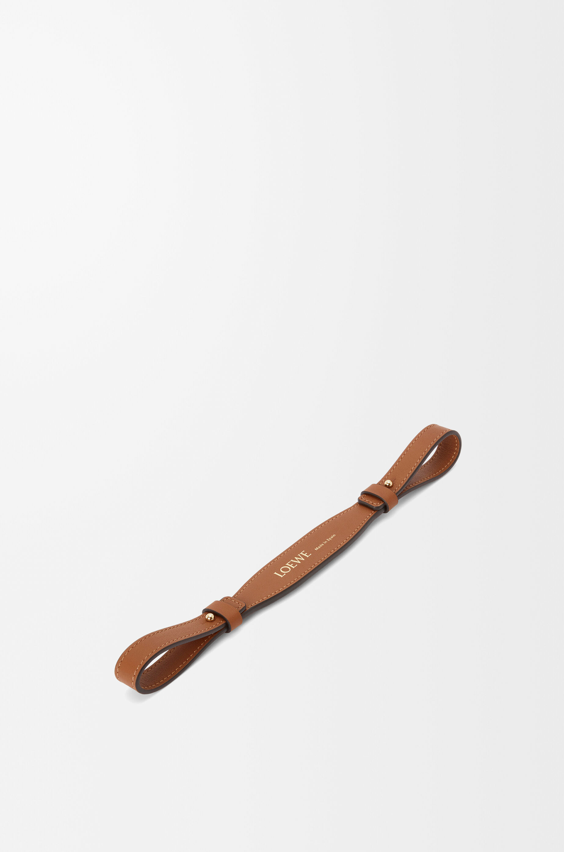 Branded short strap in classic calfskin Tan - LOEWE