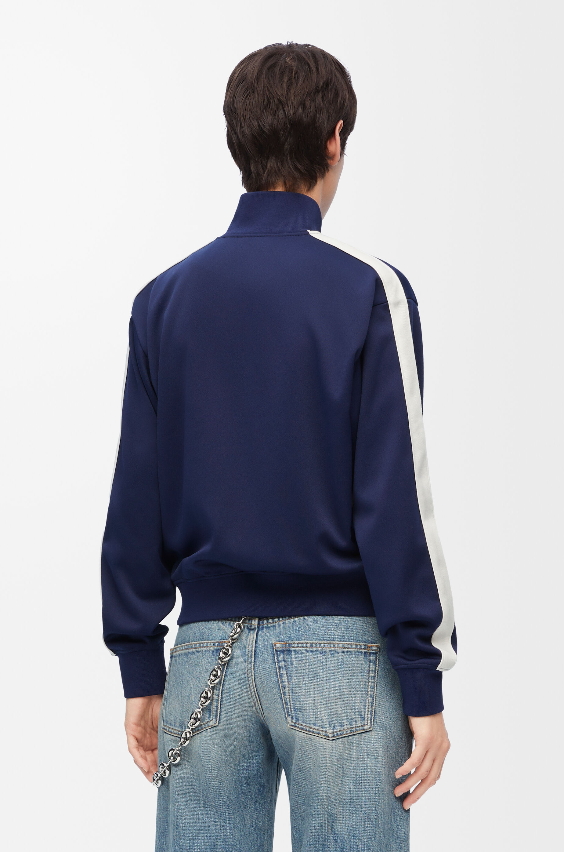 Tracksuit jacket in technical jersey Marine - LOEWE