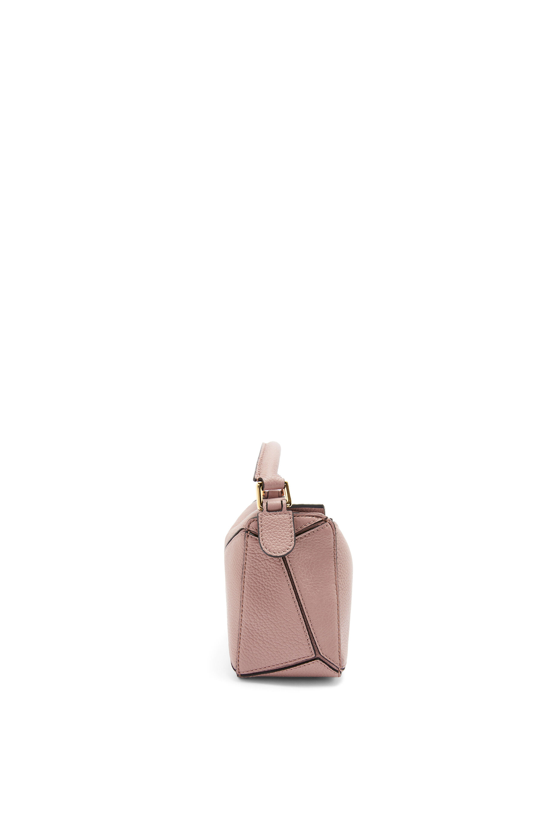 Mini Puzzle bag in soft grained calfskin Dark Blush - LOEWE