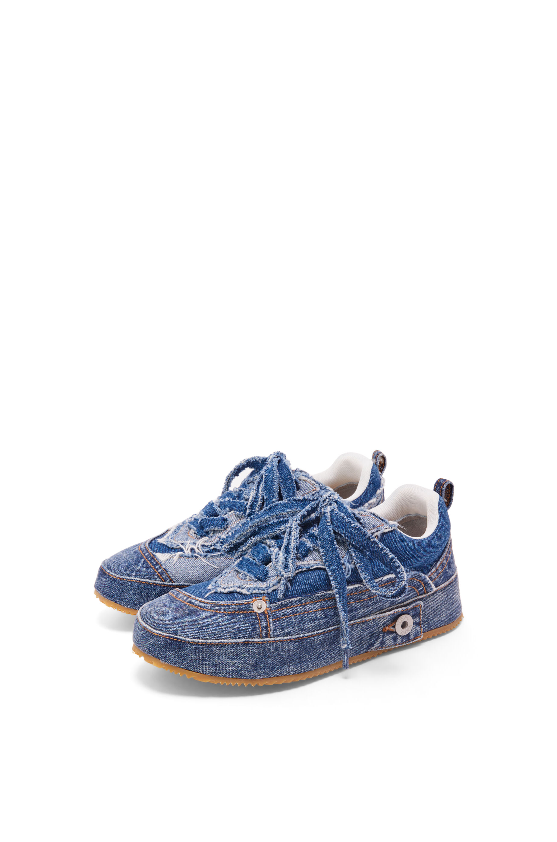 Deconstructed sneaker in denim Washed Denim - LOEWE