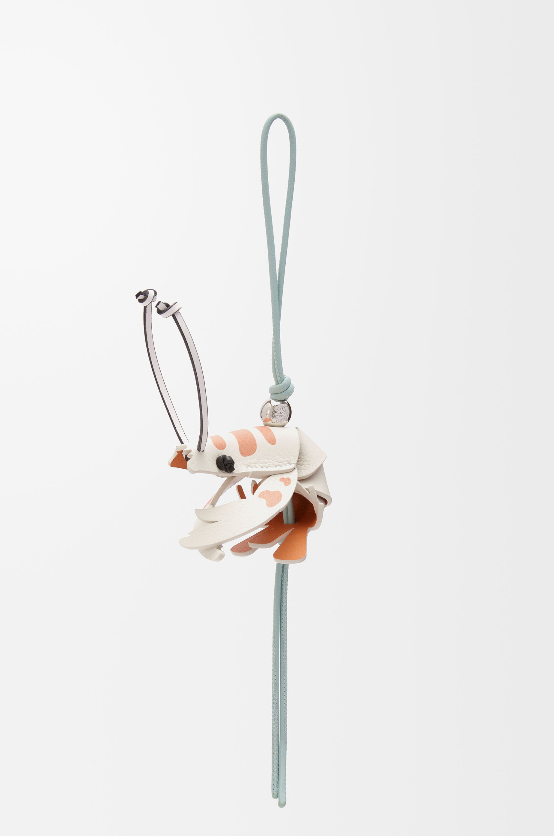 Prawn charm in classic calfskin Soft White - LOEWE