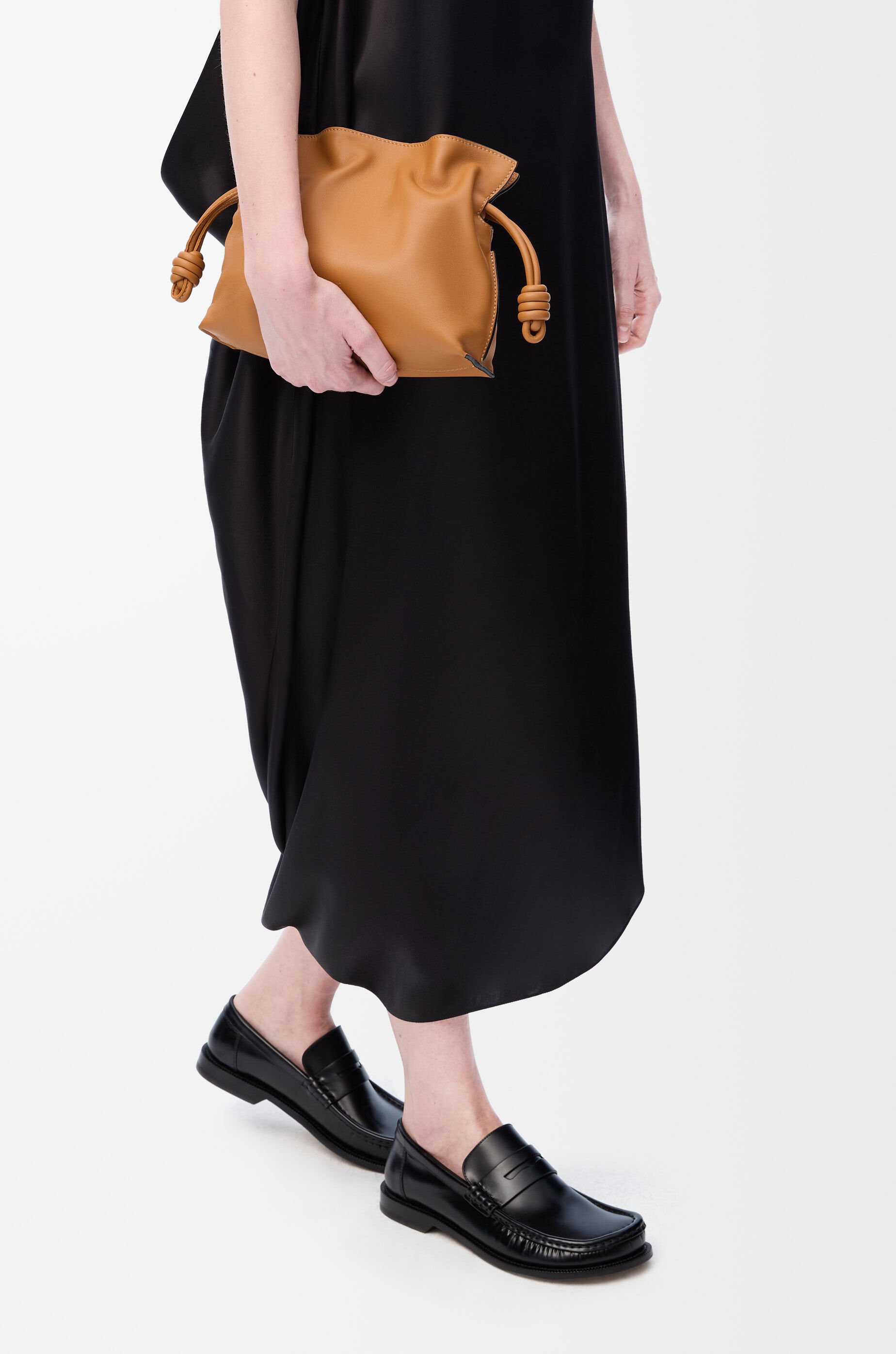 Mini Flamenco clutch in nappa calfskin Warm Desert - LOEWE
