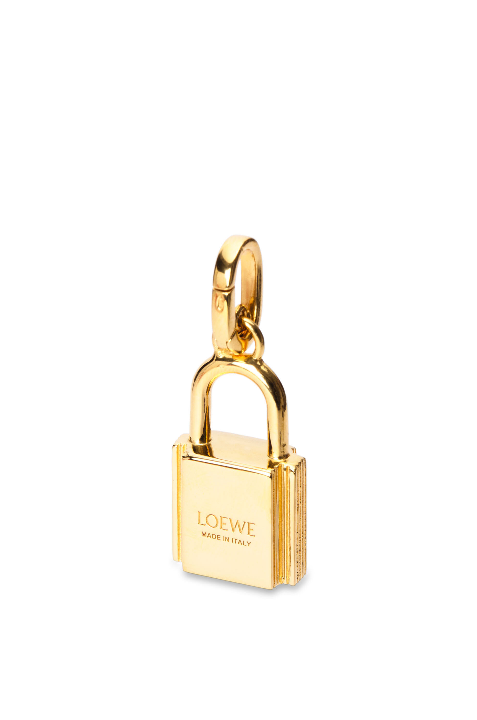 Padlock charm in sterling silver Gold - LOEWE