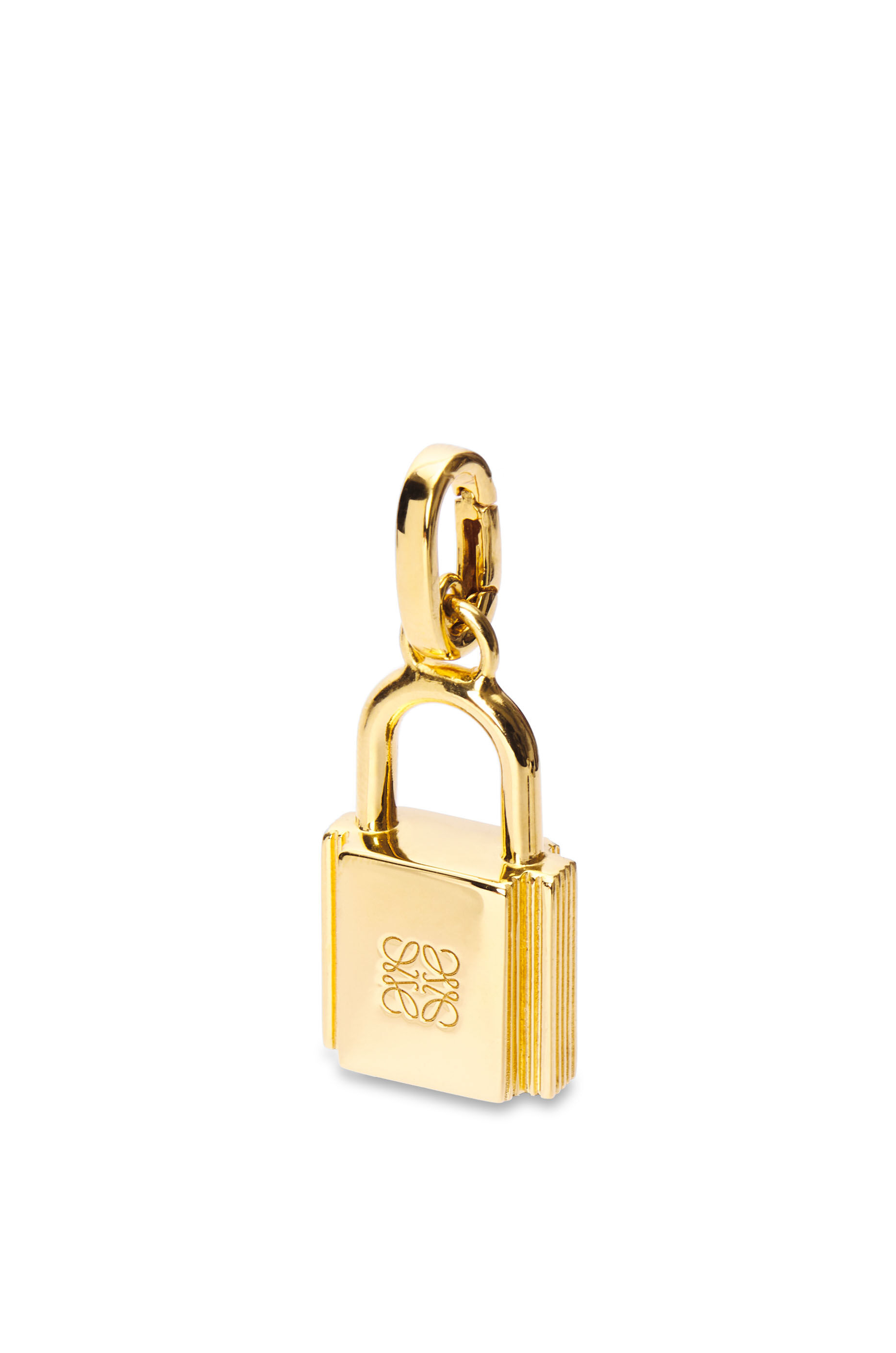 Padlock charm in sterling silver Gold - LOEWE