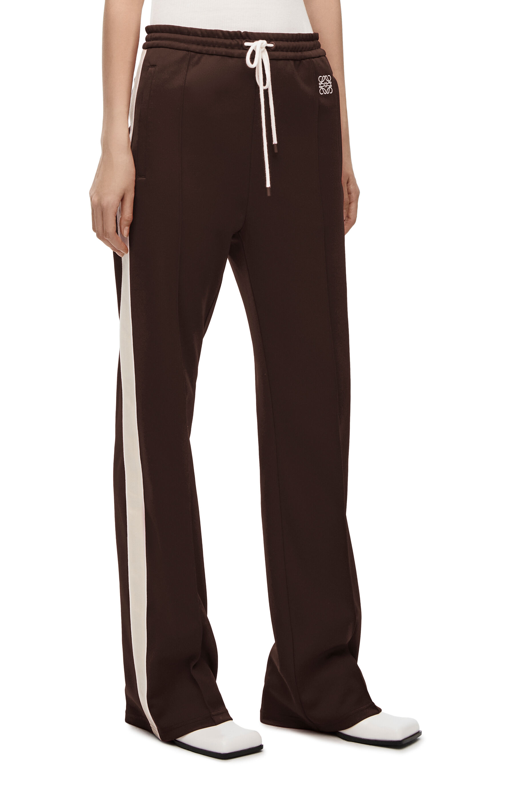 Tracksuit trousers in technical jersey Chocolate Brown - LOEWE