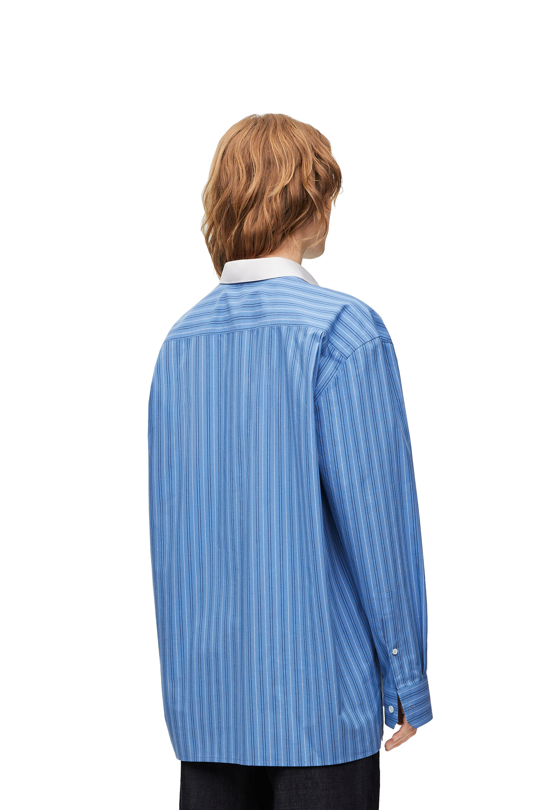 Shirt in cotton Stone Blue - LOEWE