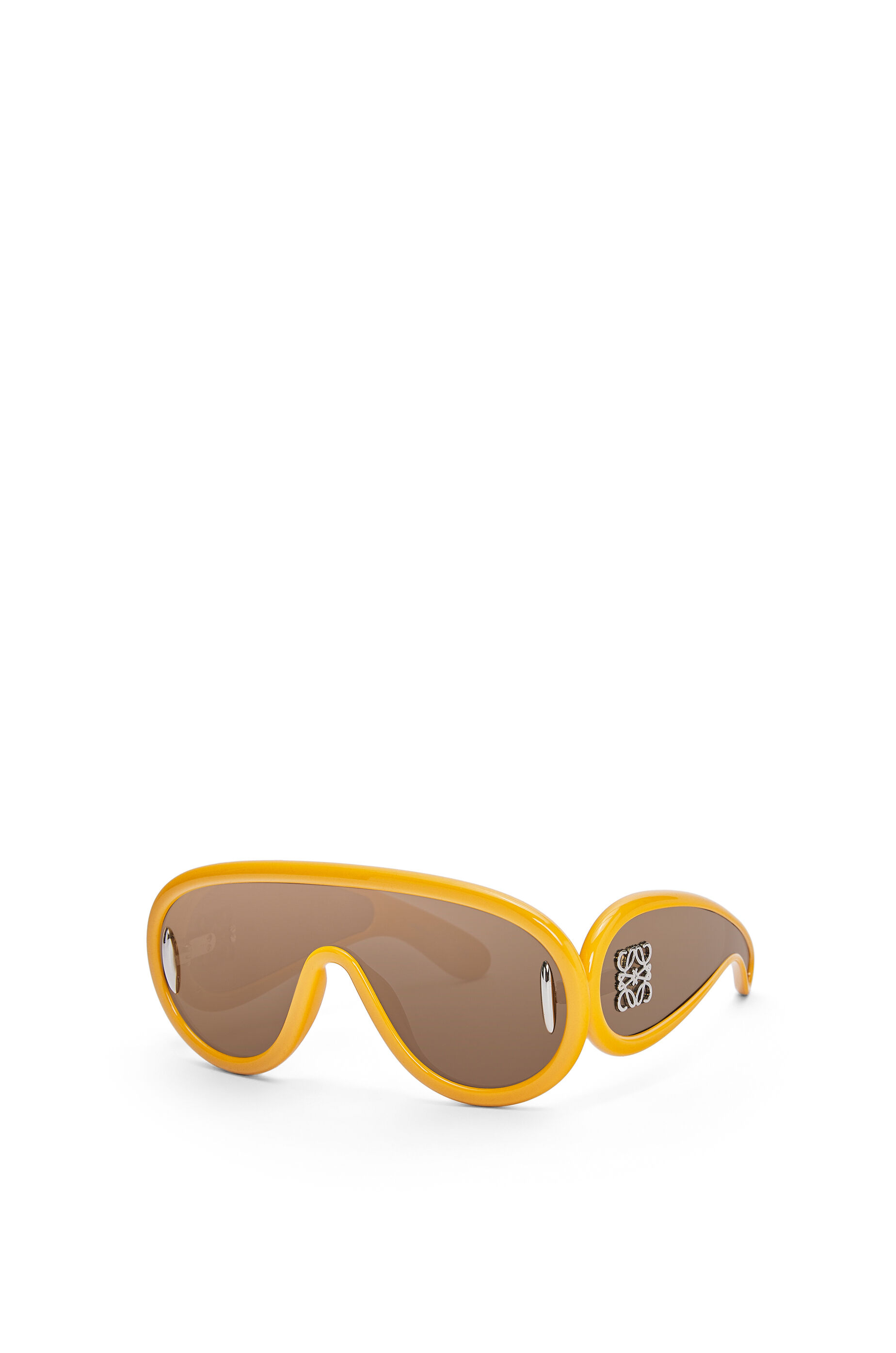Wave mask sunglasses Earth Yellow - LOEWE