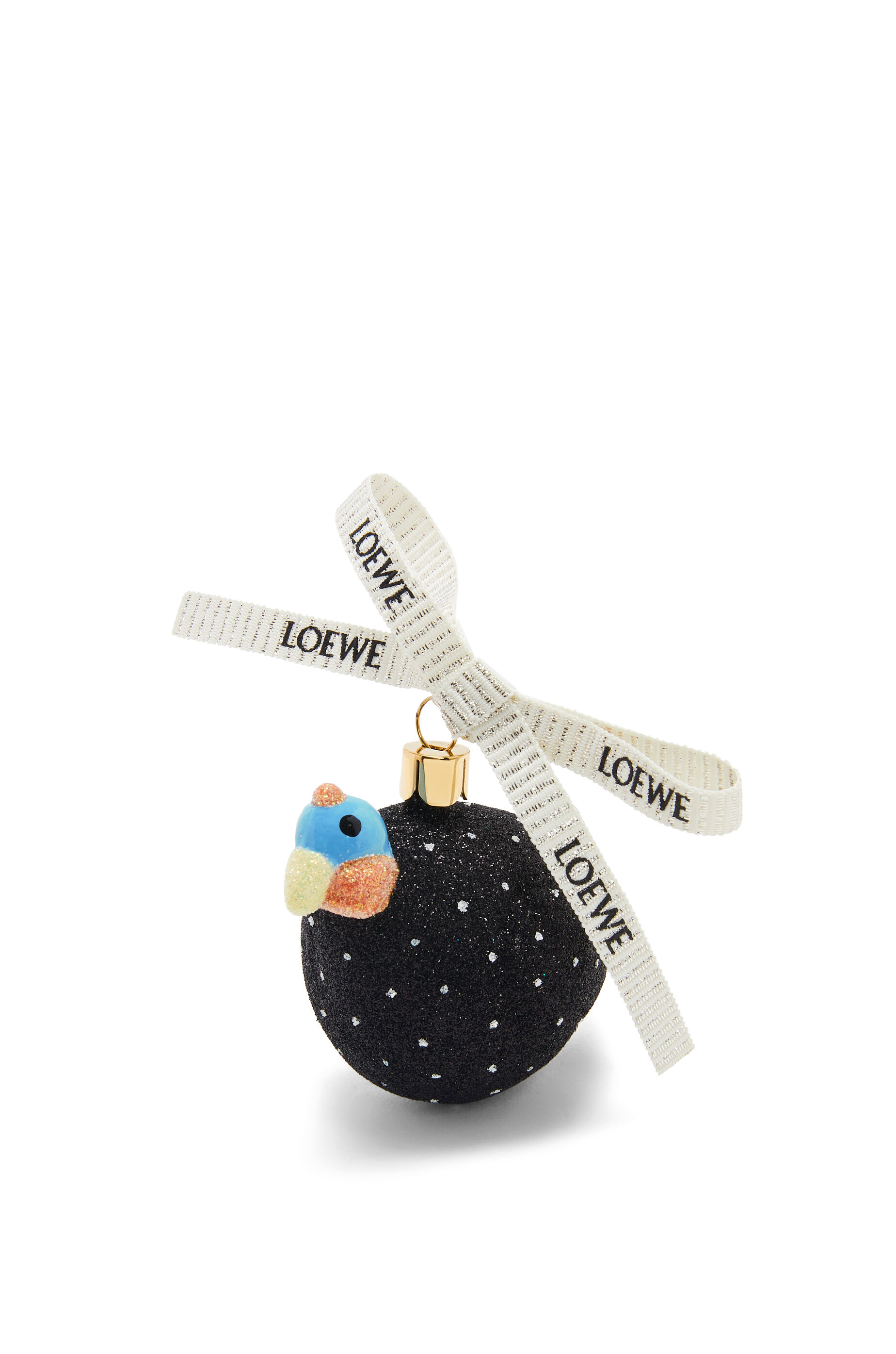 Bola Guinea Fowl en vidrio soplado Negro - LOEWE