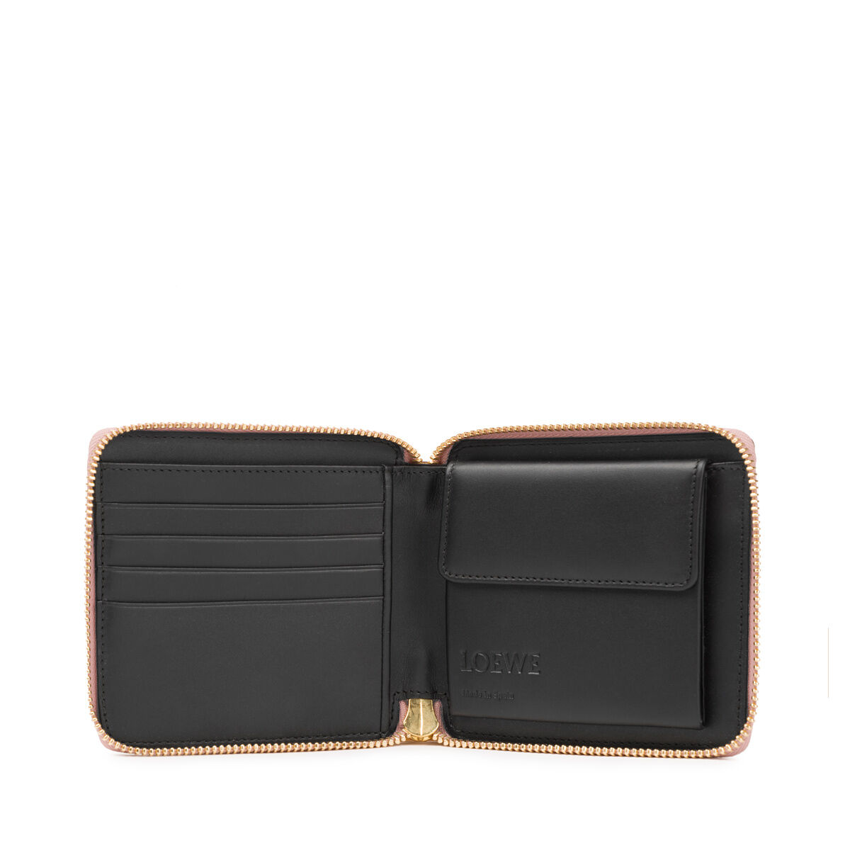 Puzzle Square Zip Wallet Blush Multitone - LOEWE