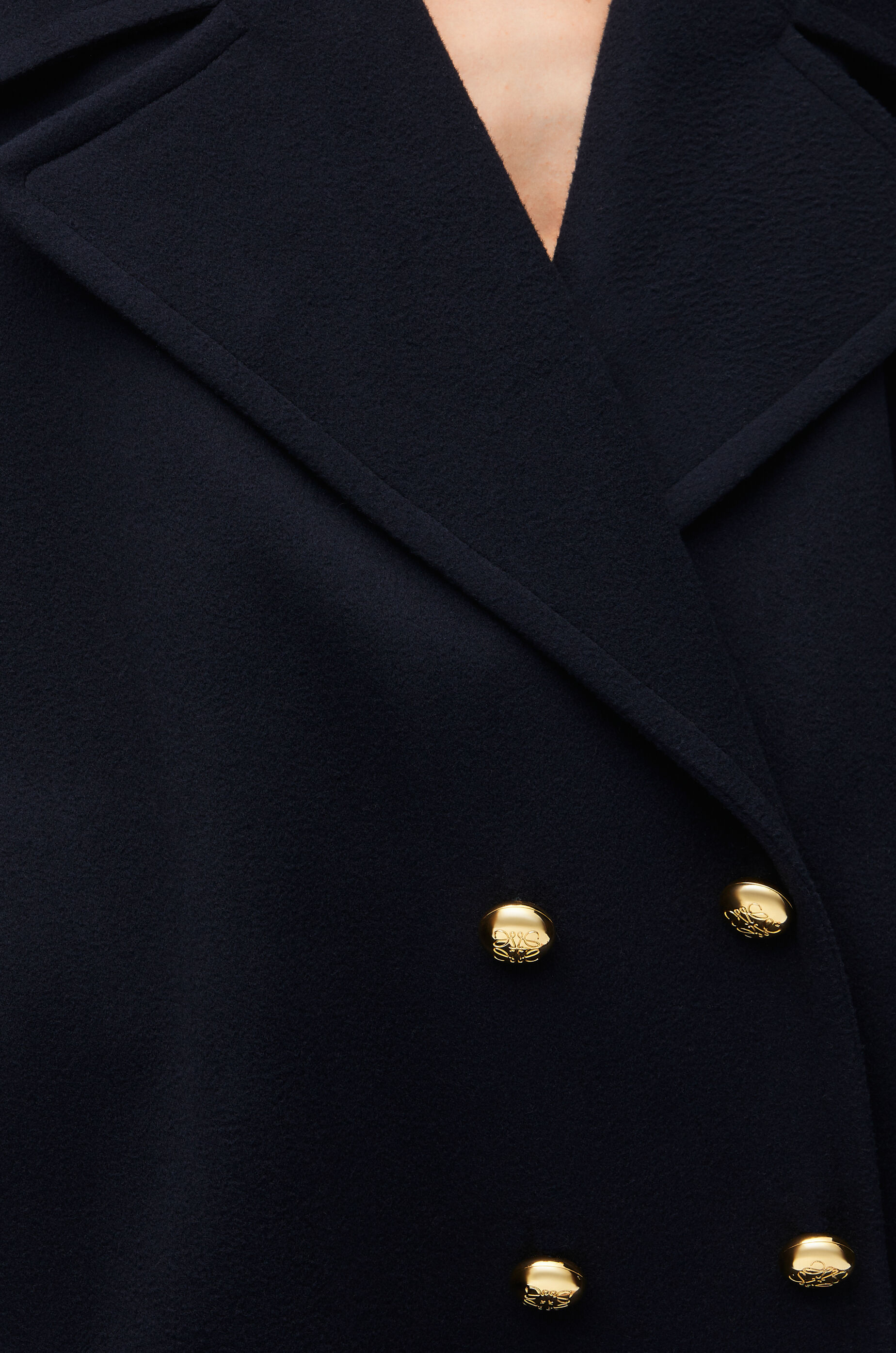 Pebble peacoat in wool Blue - LOEWE Pebble peacoat in wool Blue - LOEWE