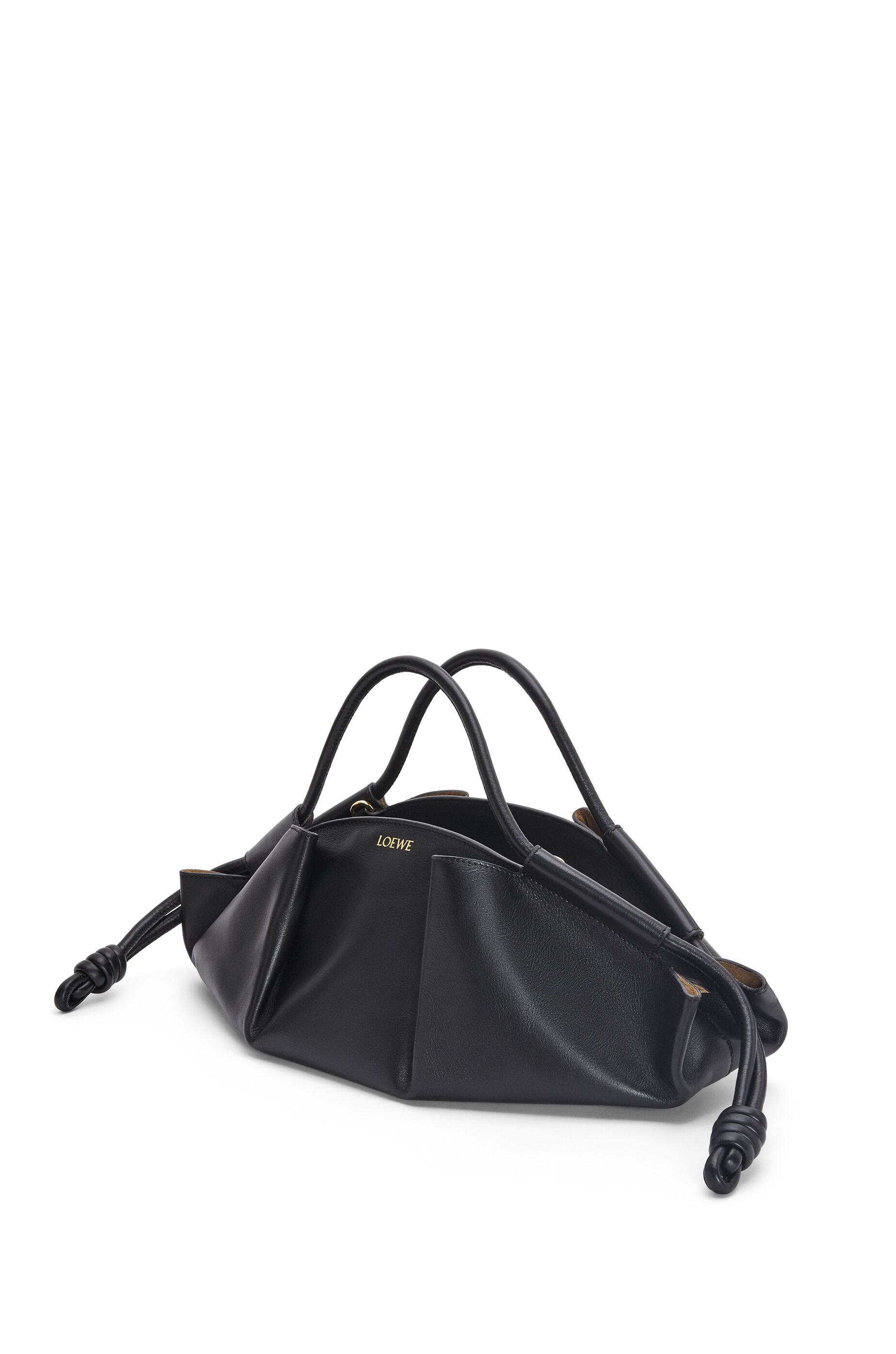 Paseo bag in shiny nappa calfskin Black - LOEWE