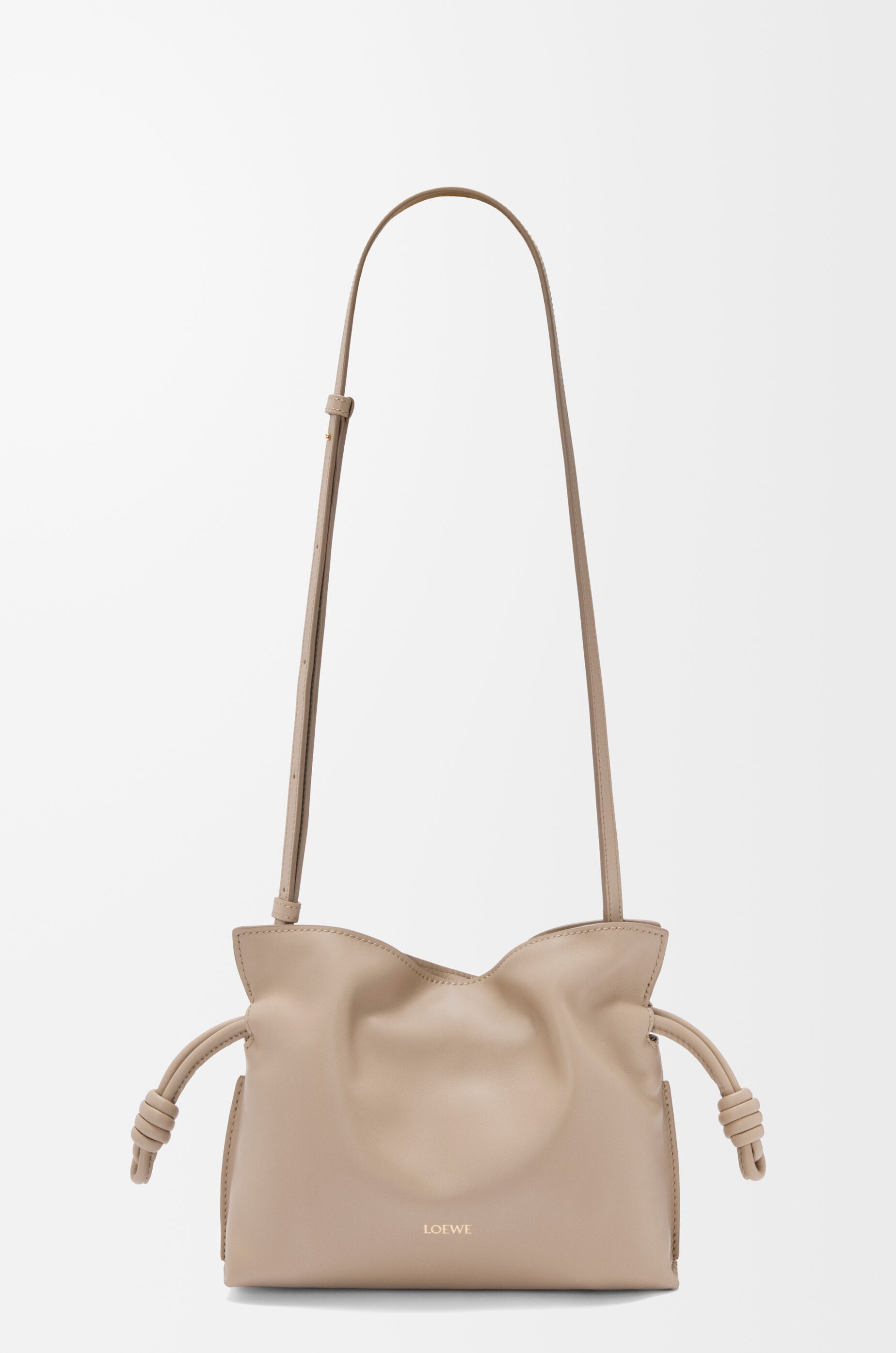 Mini Flamenco clutch in nappa calfskin Sand - LOEWE