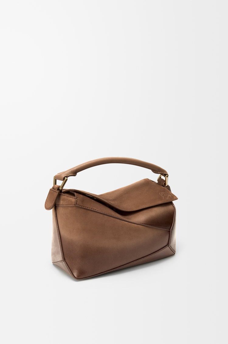 Bolso Puzzle Edge pequeño en nobuck degradado Marrón - LOEWE