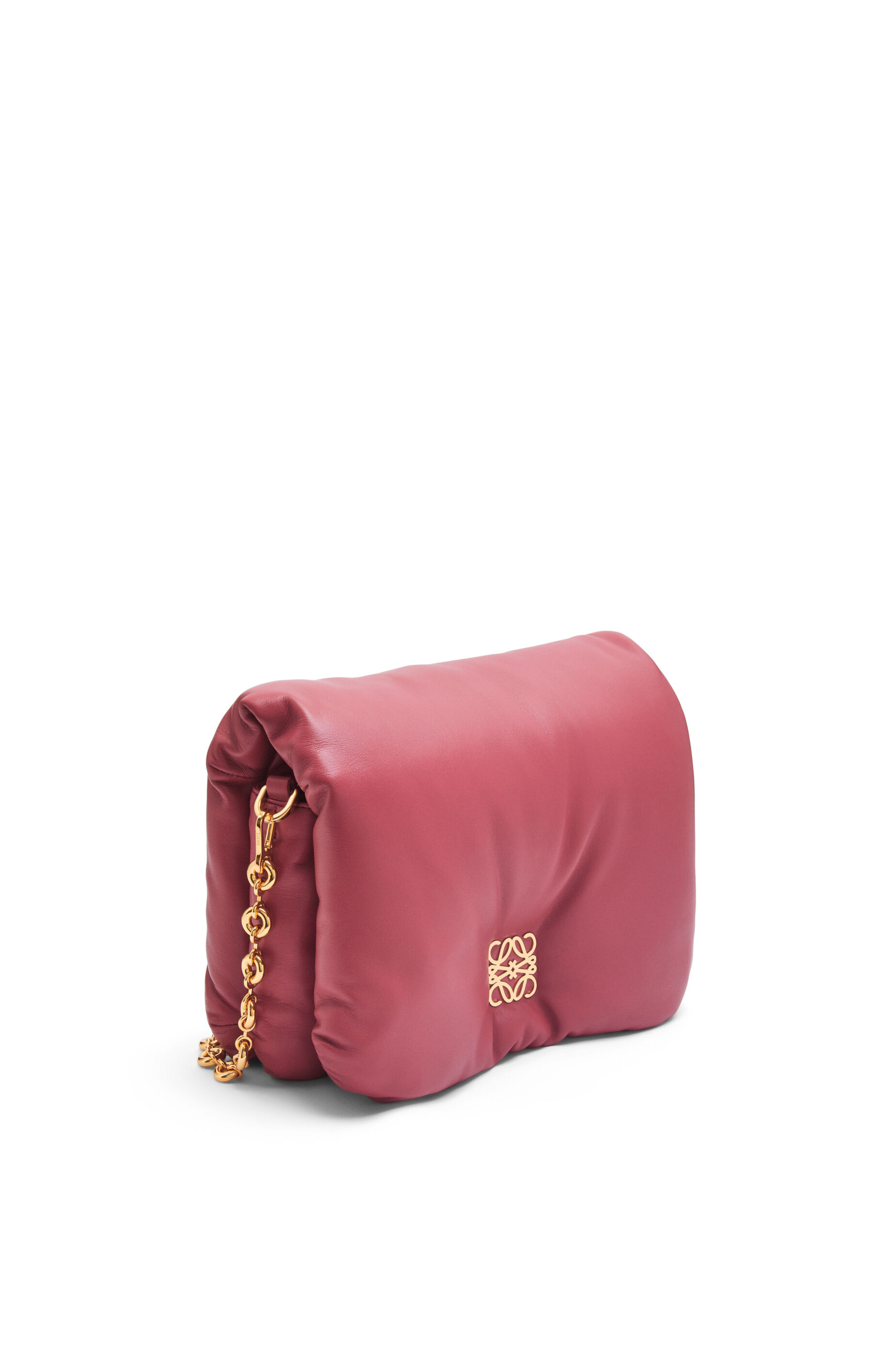 Puffer Goya bag in shiny nappa lambskin Plumrose - LOEWE