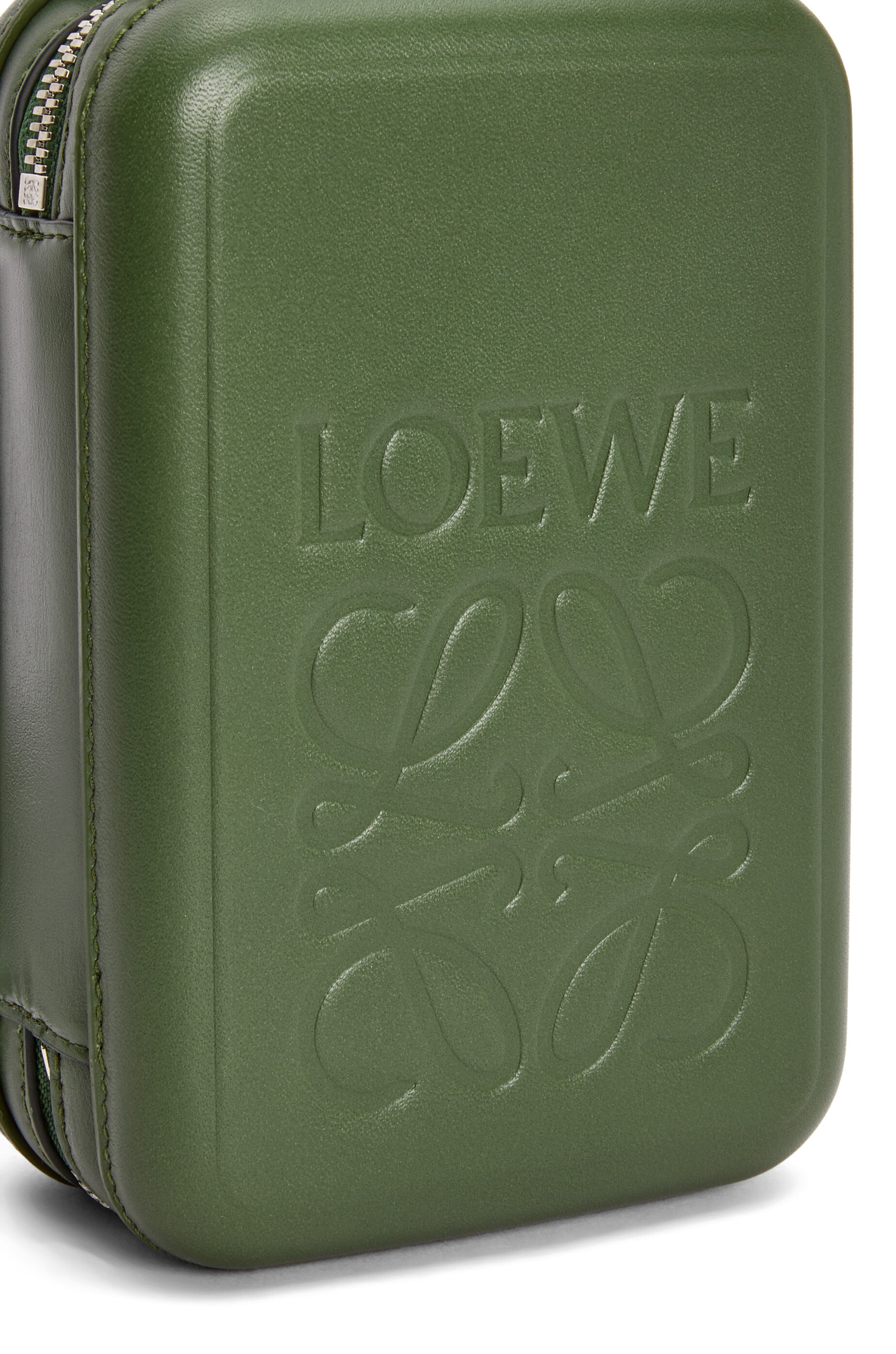 Molded Sling in smooth calfskin Hunter Green - LOEWE