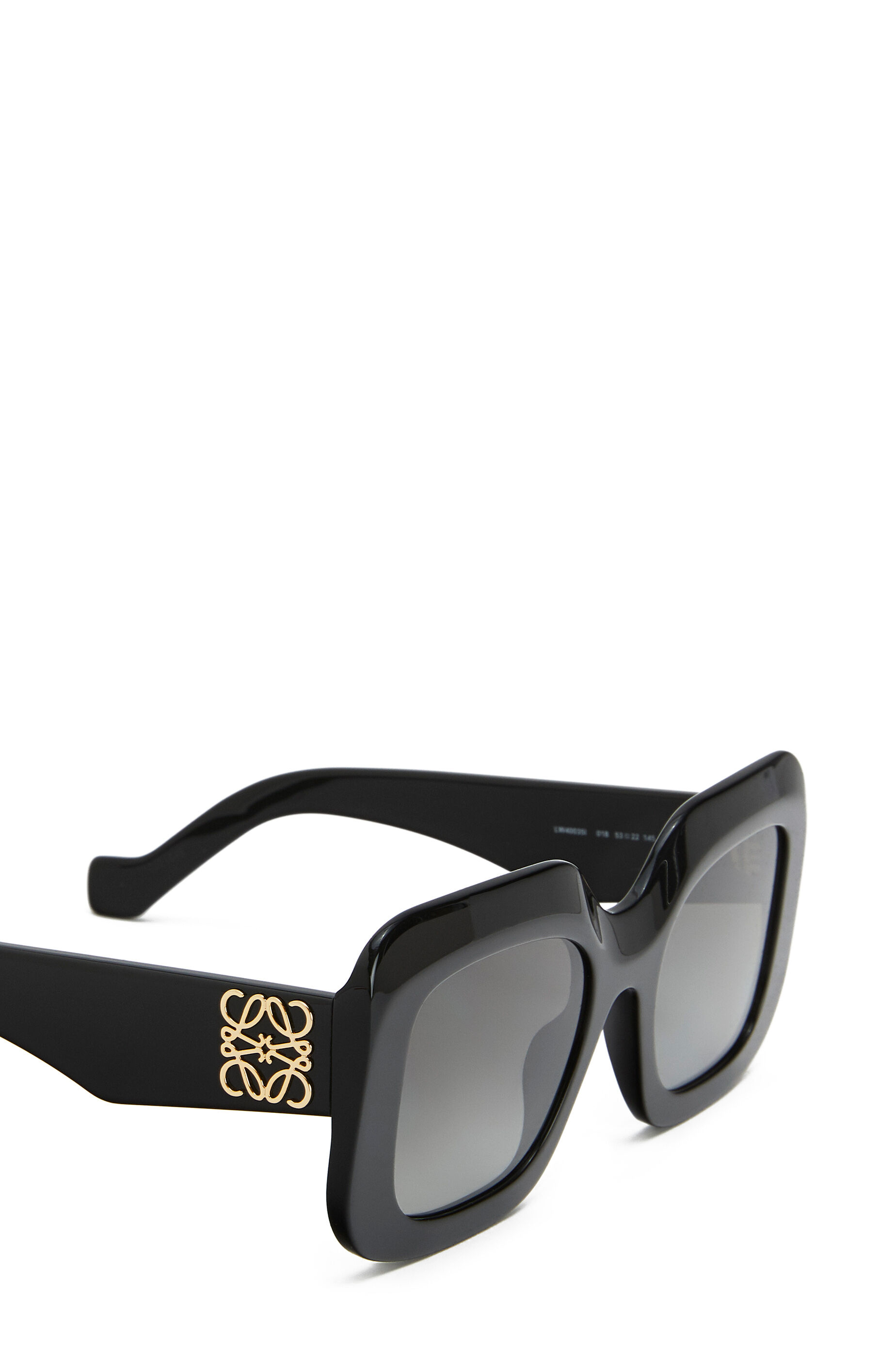 ACETATE RECTANGULAR SUNGLASSES Black - LOEWE