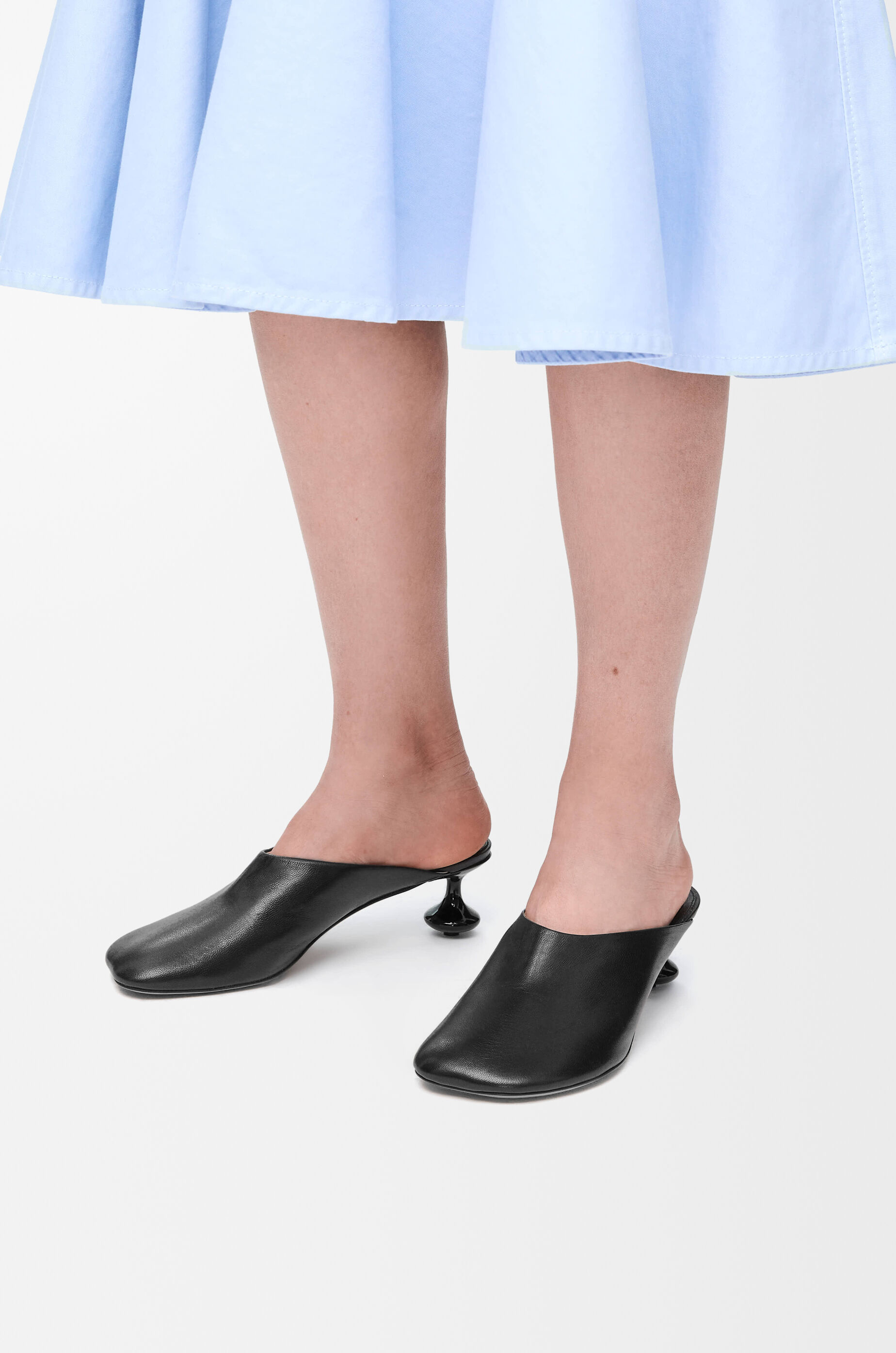 Toy mule in goatskin Black - LOEWE