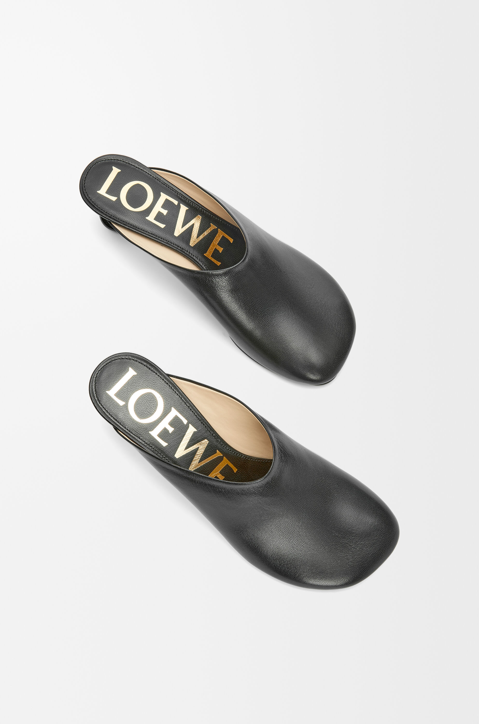 Toy mule in goatskin Black - LOEWE