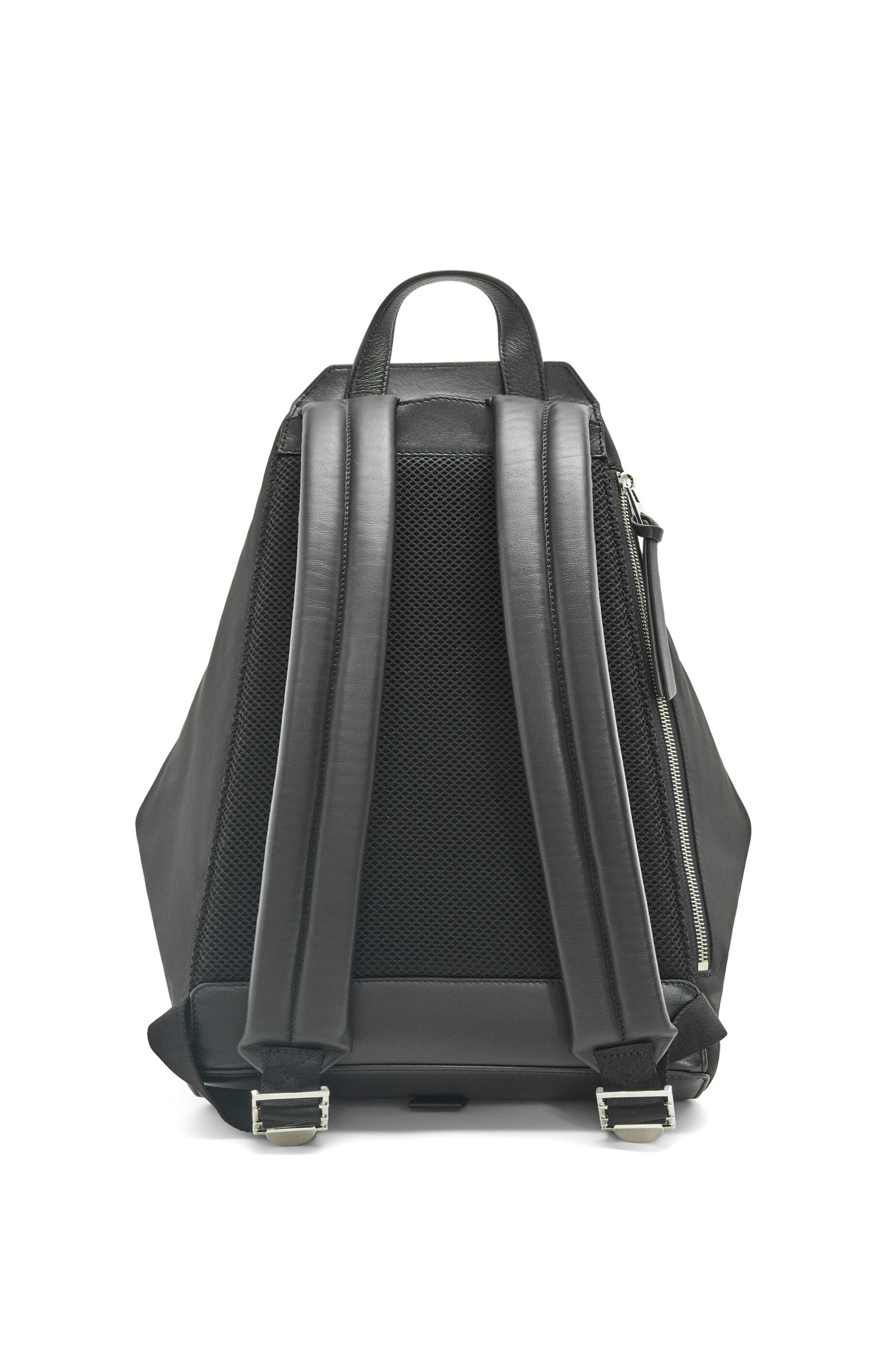 Small Convertible backpack in nylon and calfskin Black - LOEWE