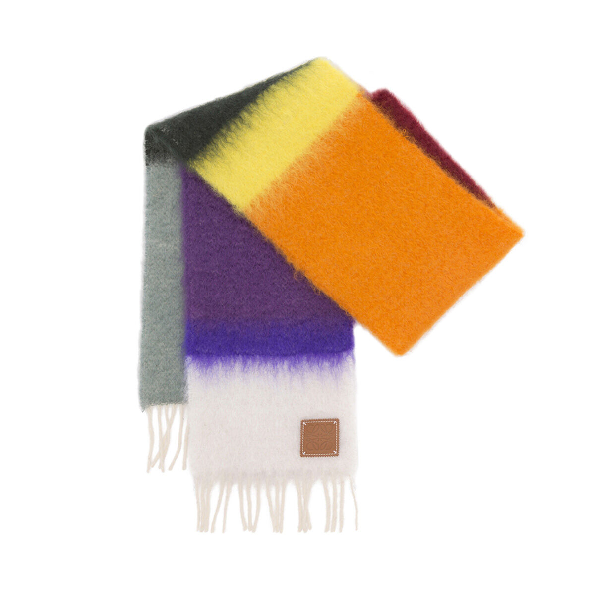 23X185 Scarf Stripes Multicolor/White - LOEWE