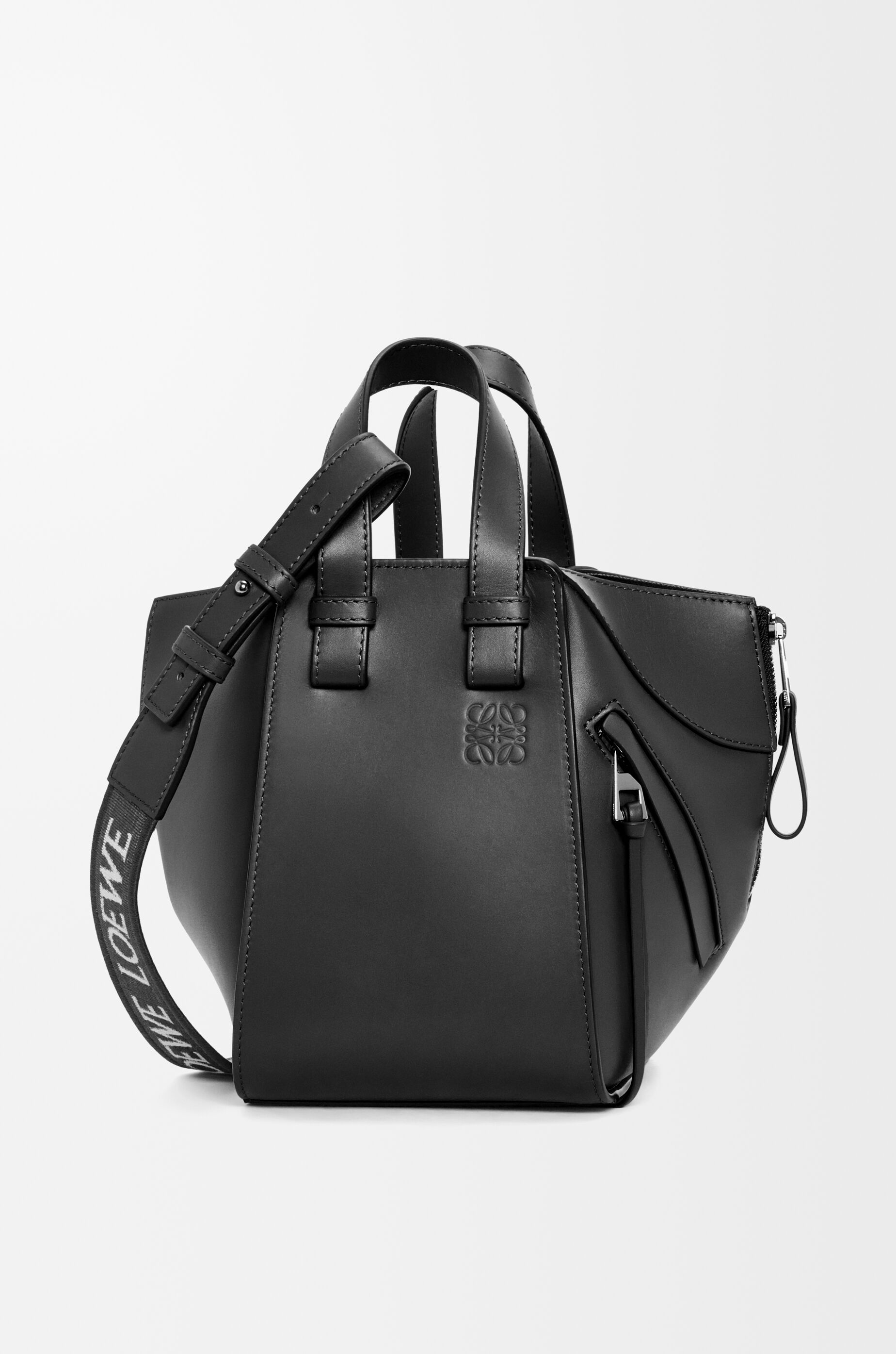 Compact Hammock bag in satin calfskin Black - LOEWE