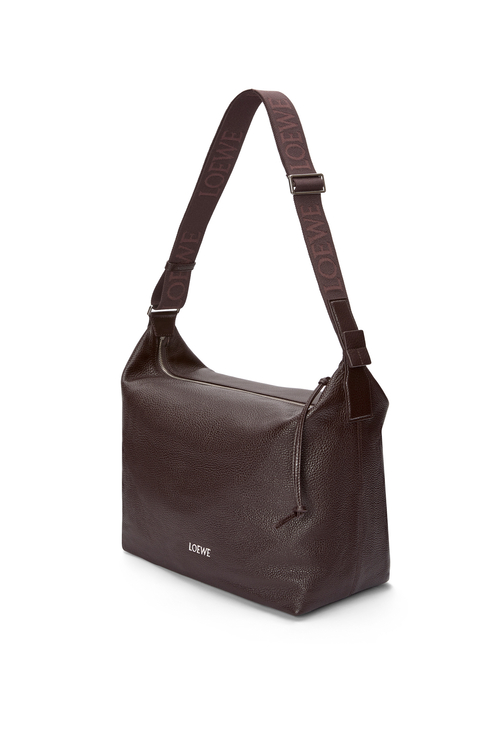 Cubi crossbody bag in supple grained calfskin Oxblood - LOEWE