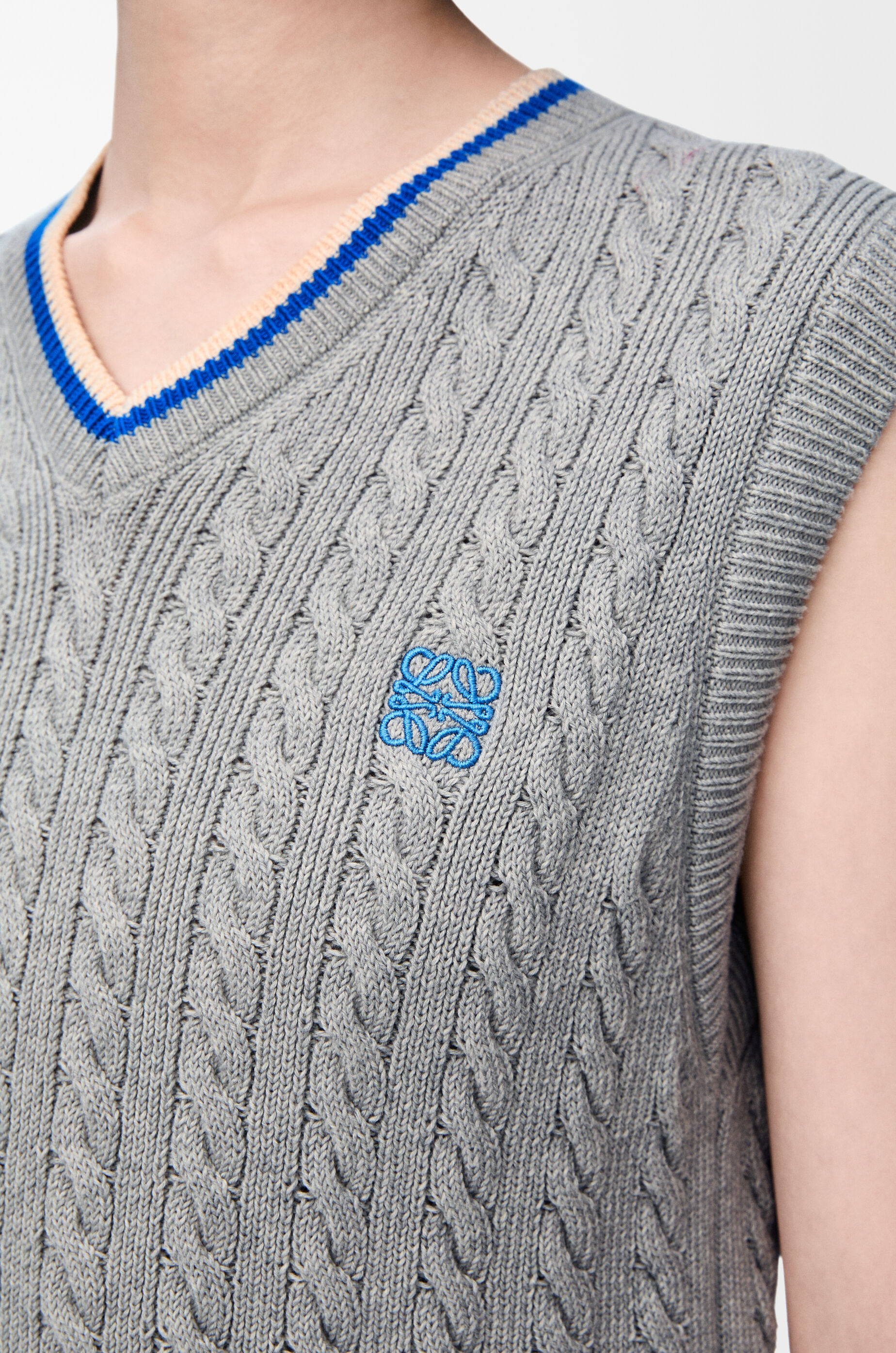 Vest in cotton Grey - LOEWE