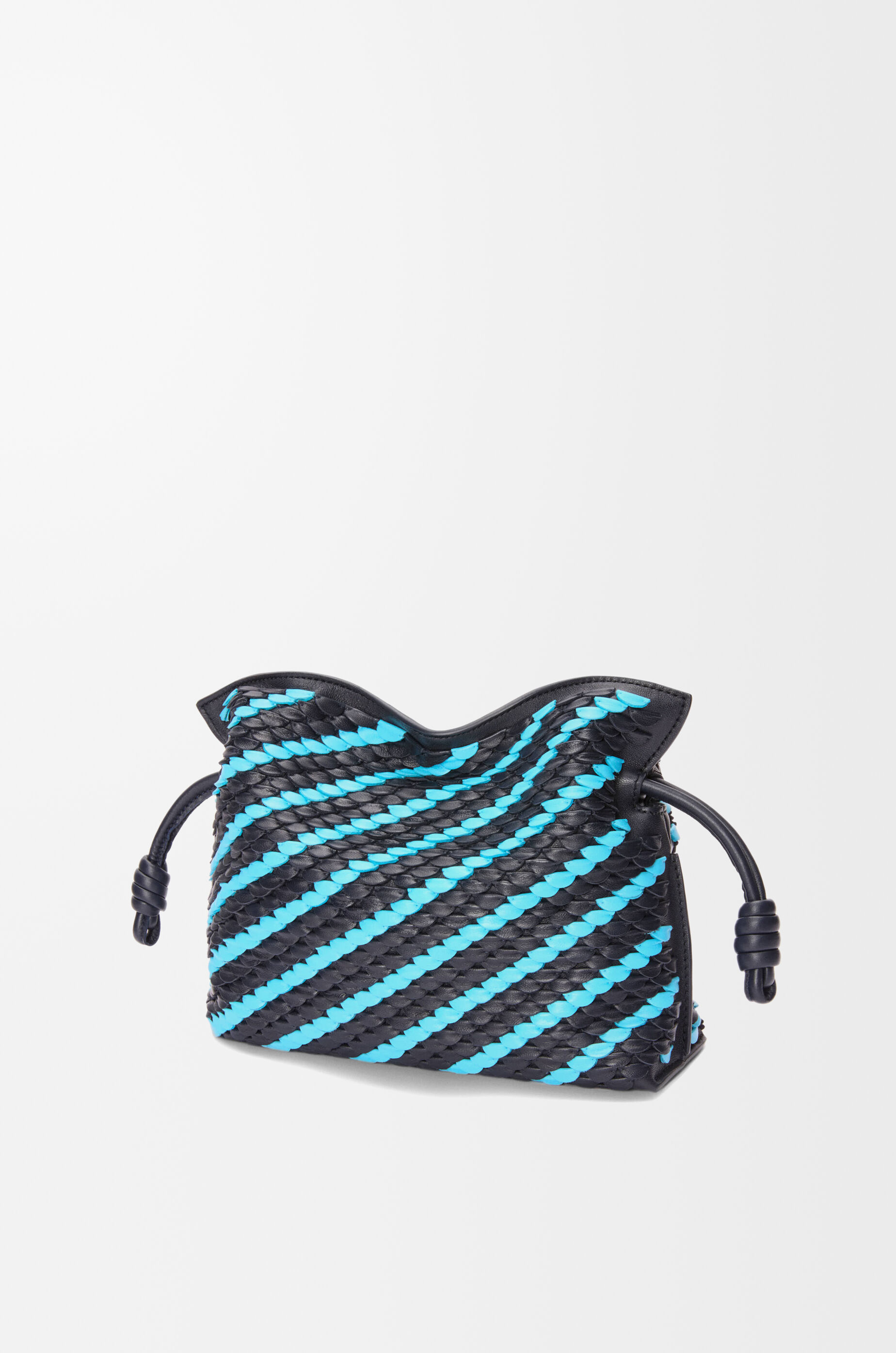 Mini Flamenco clutch in nappa lambskin Blue - LOEWE Mini Flamenco clutch in nappa lambskin Blue - LOEWE