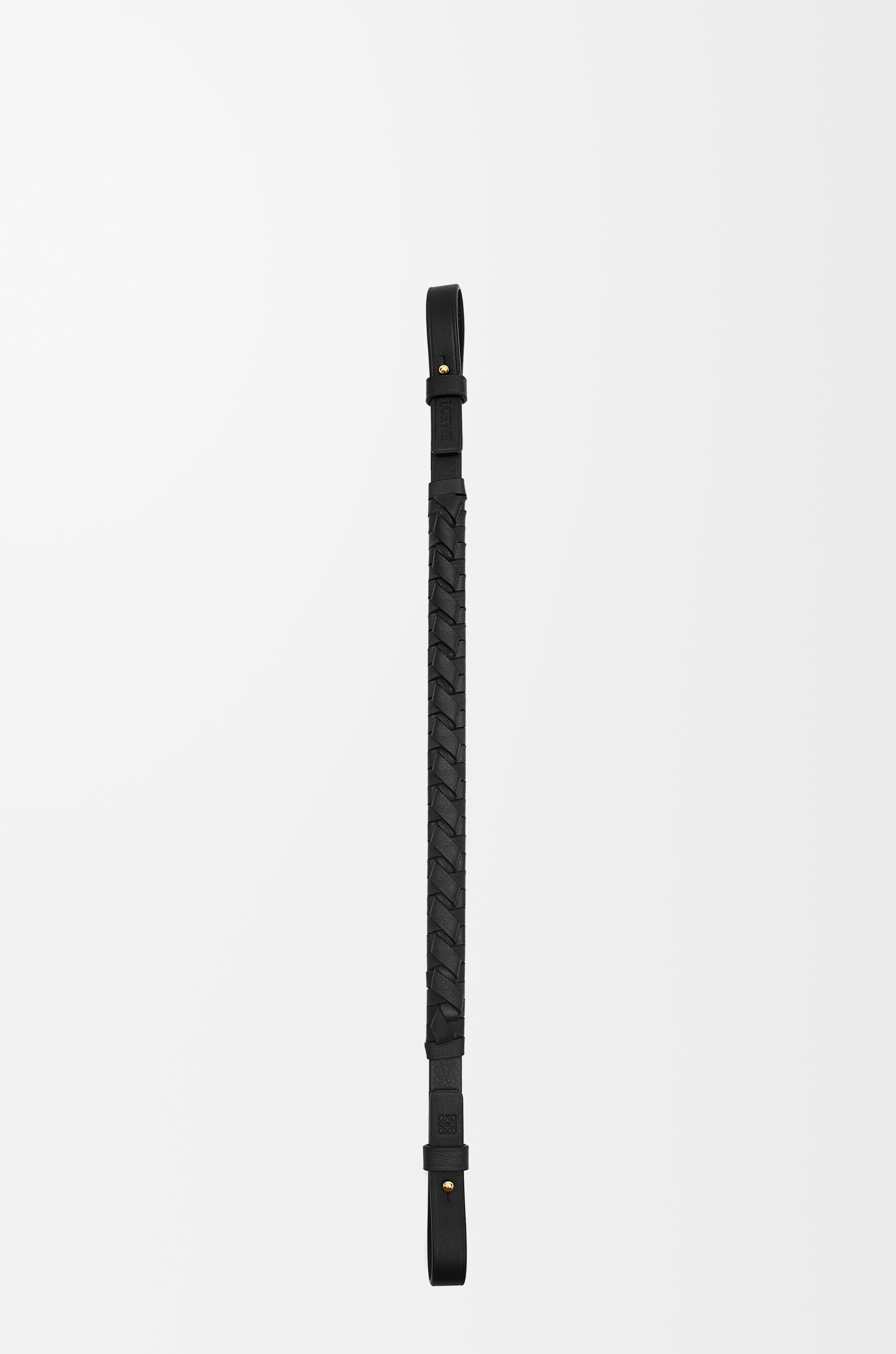 Woven spiral strap in classic calfskin Black - LOEWE