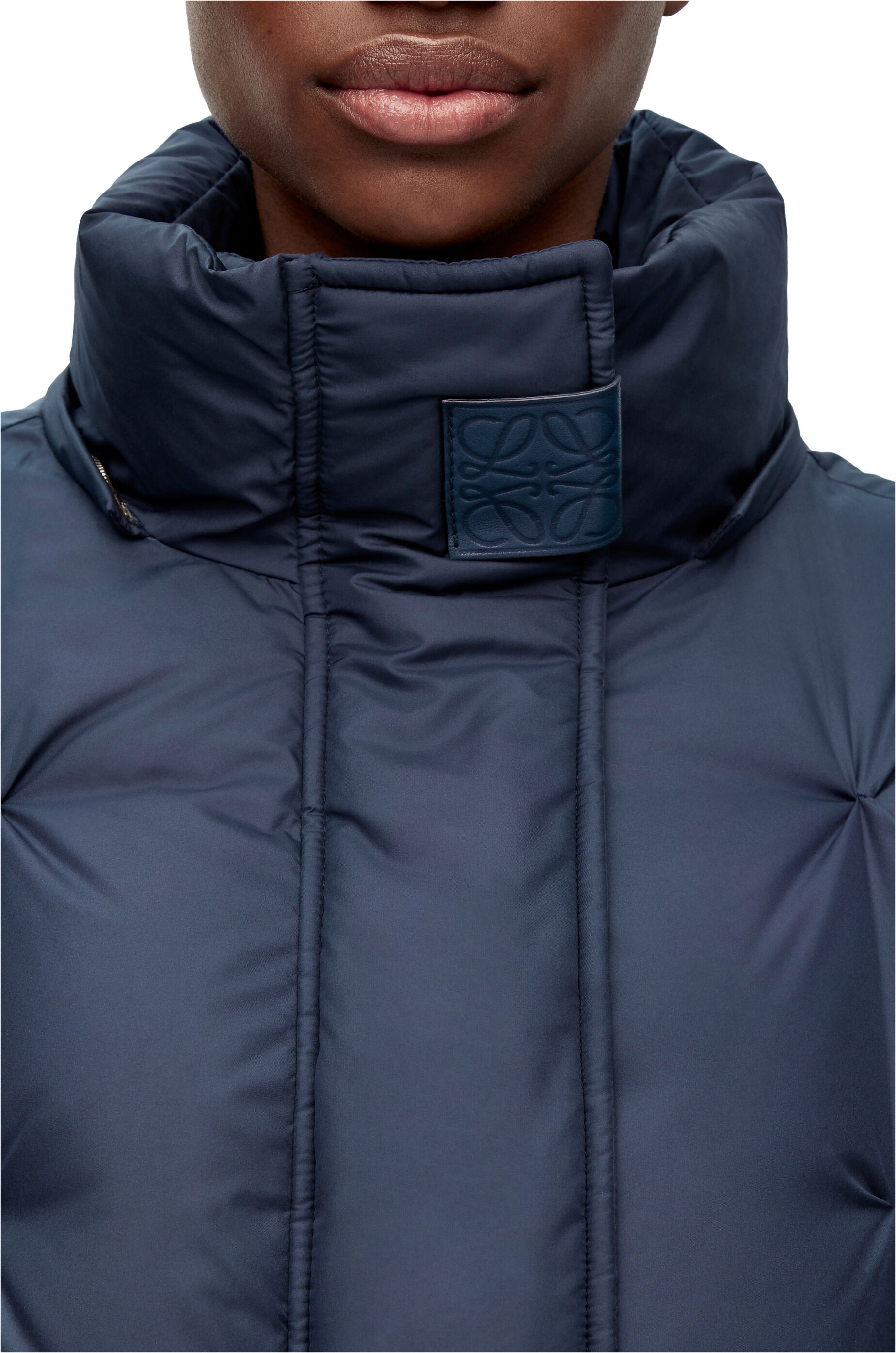 Long puffer in parachute nylon Dark Navy Blue - LOEWE